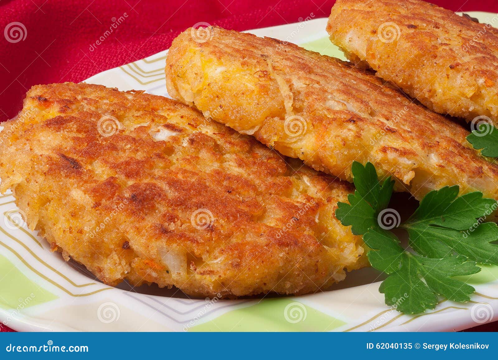 Vegetable Cutlets with Cabbage Stock Image - Image of carrot, cuisine ...