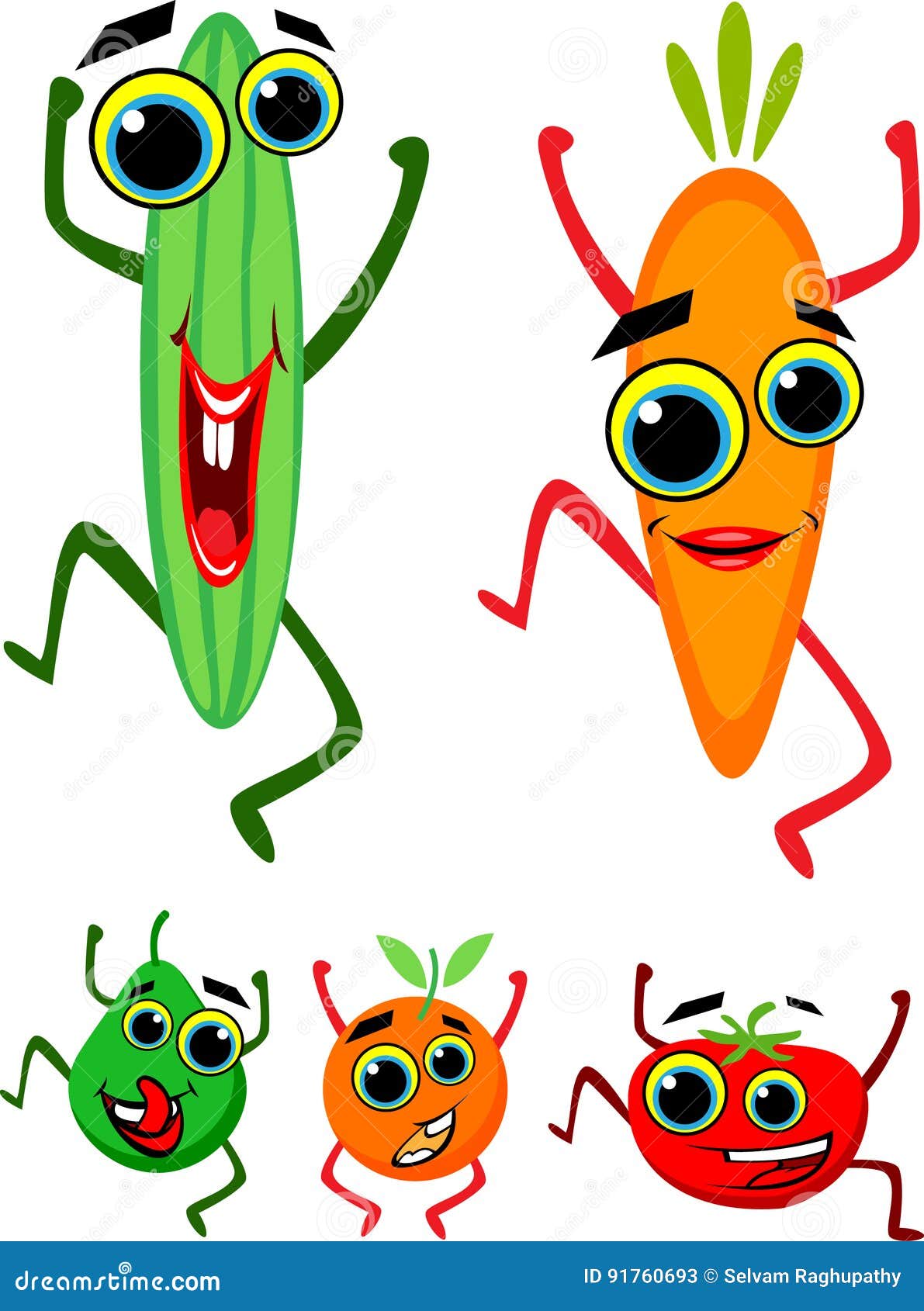 Vegetable dancers stock vector. Illustration of funny - 91760693