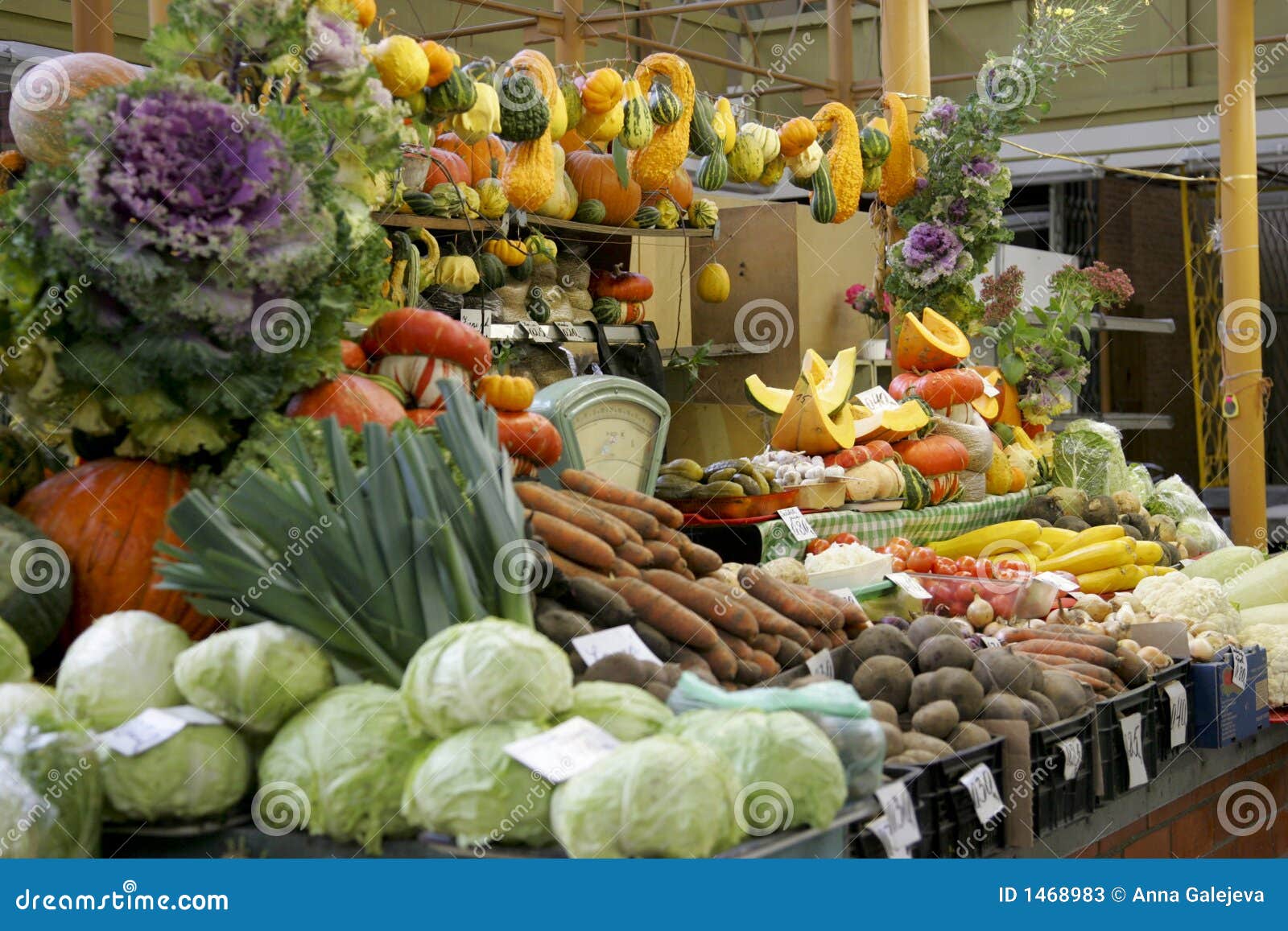 Vegetable desk stock image. Image of cash, garden, sale - 1468983