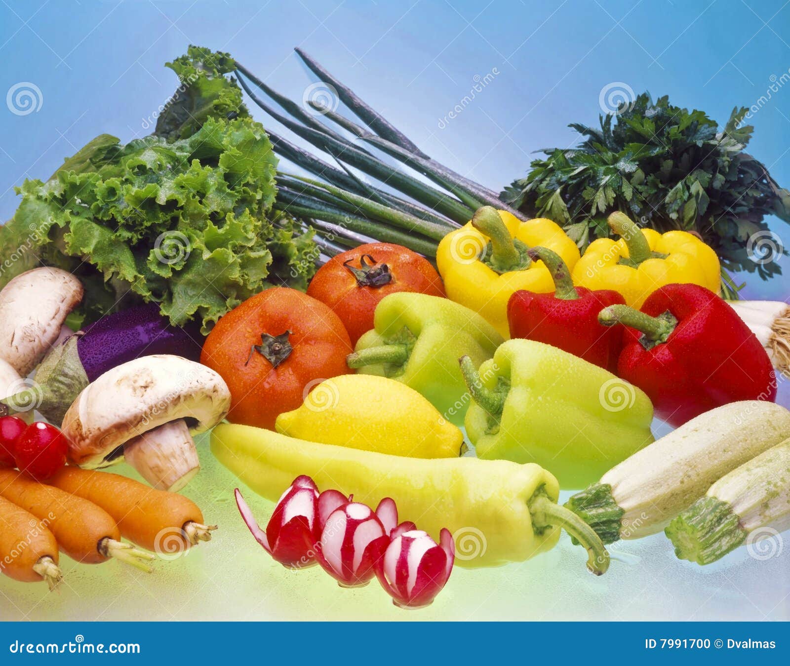 Vegetable display. stock photo. Image of groceries, composition - 7991700
