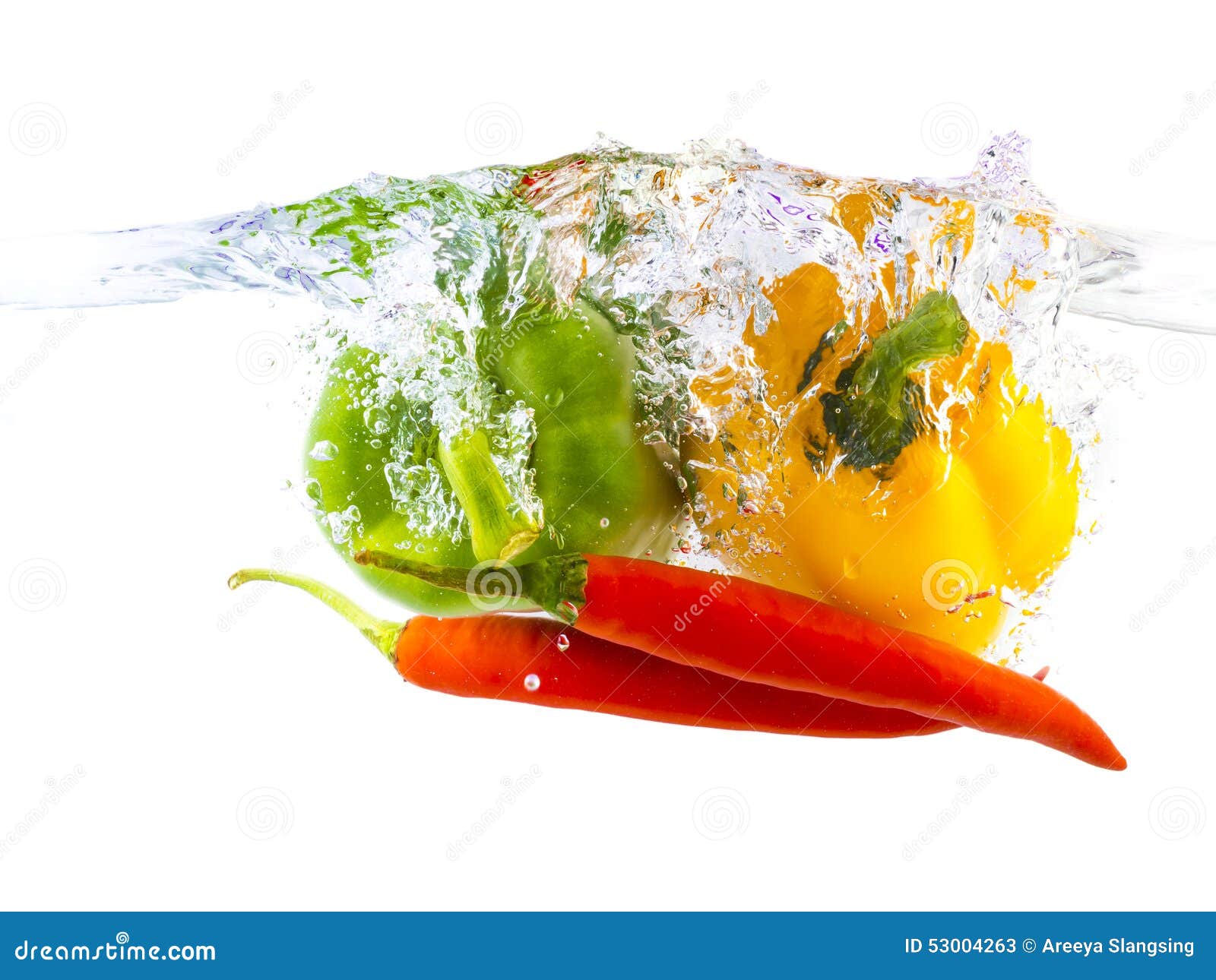 Vegetable Dropping in Water Stock Image - Image of ingredient, fresh ...