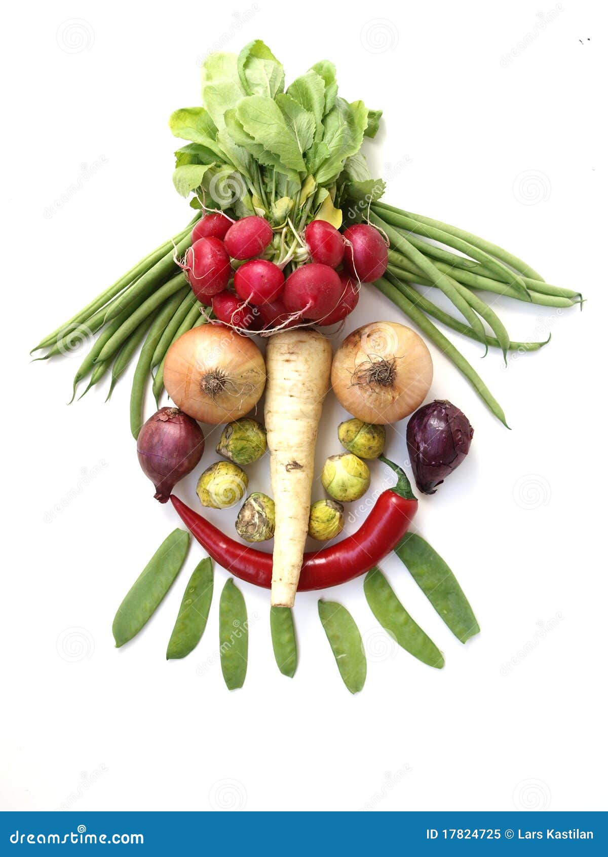 Vegetable Face Royalty Free Stock Photo - Image: 17824725