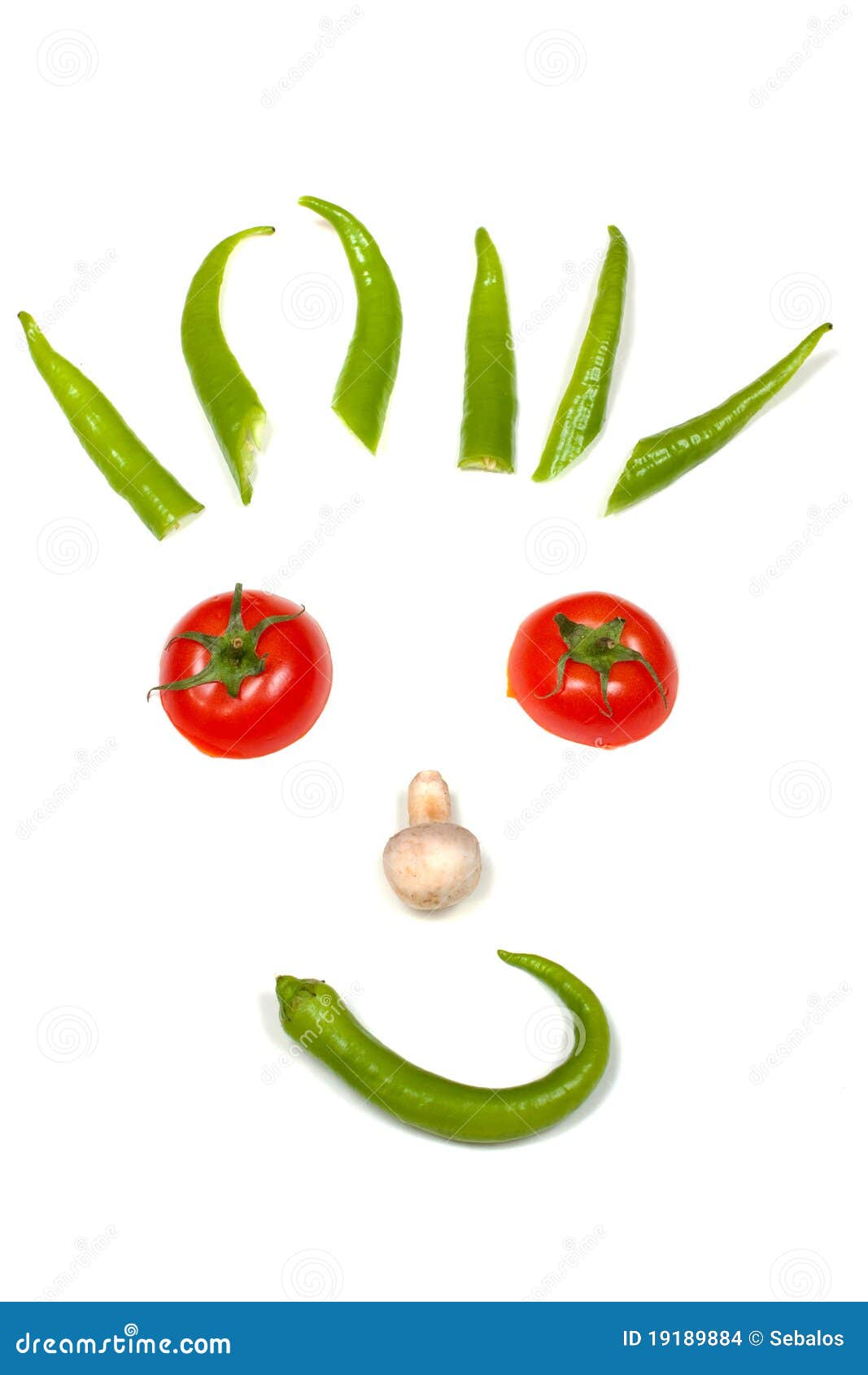 Vegetable Face Stock Images - Image: 19189884