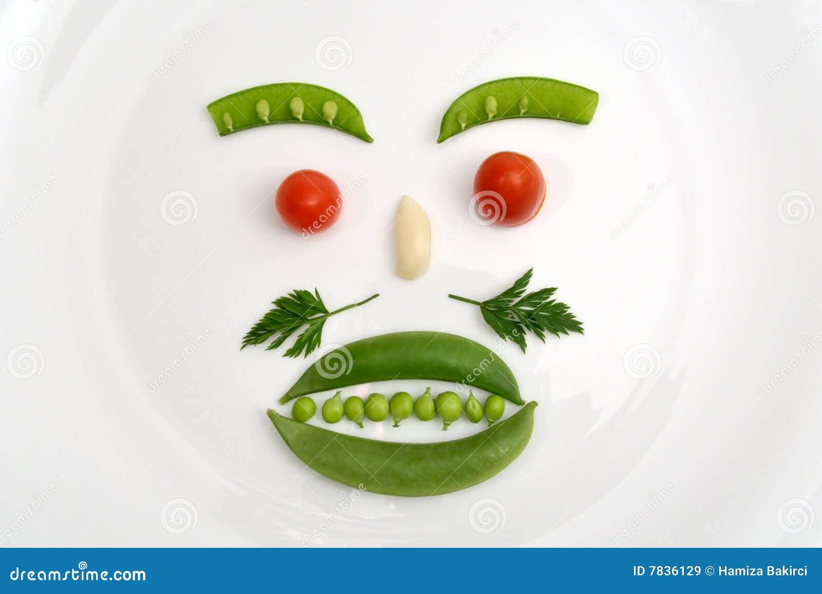 Vegetable face stock image. Image of eyes, head, mouth - 7836129