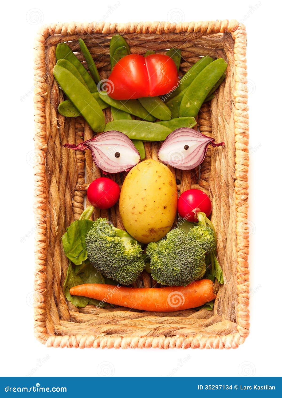 Vegetable Face stock photo. Image of nose, radish, mouth - 35297134