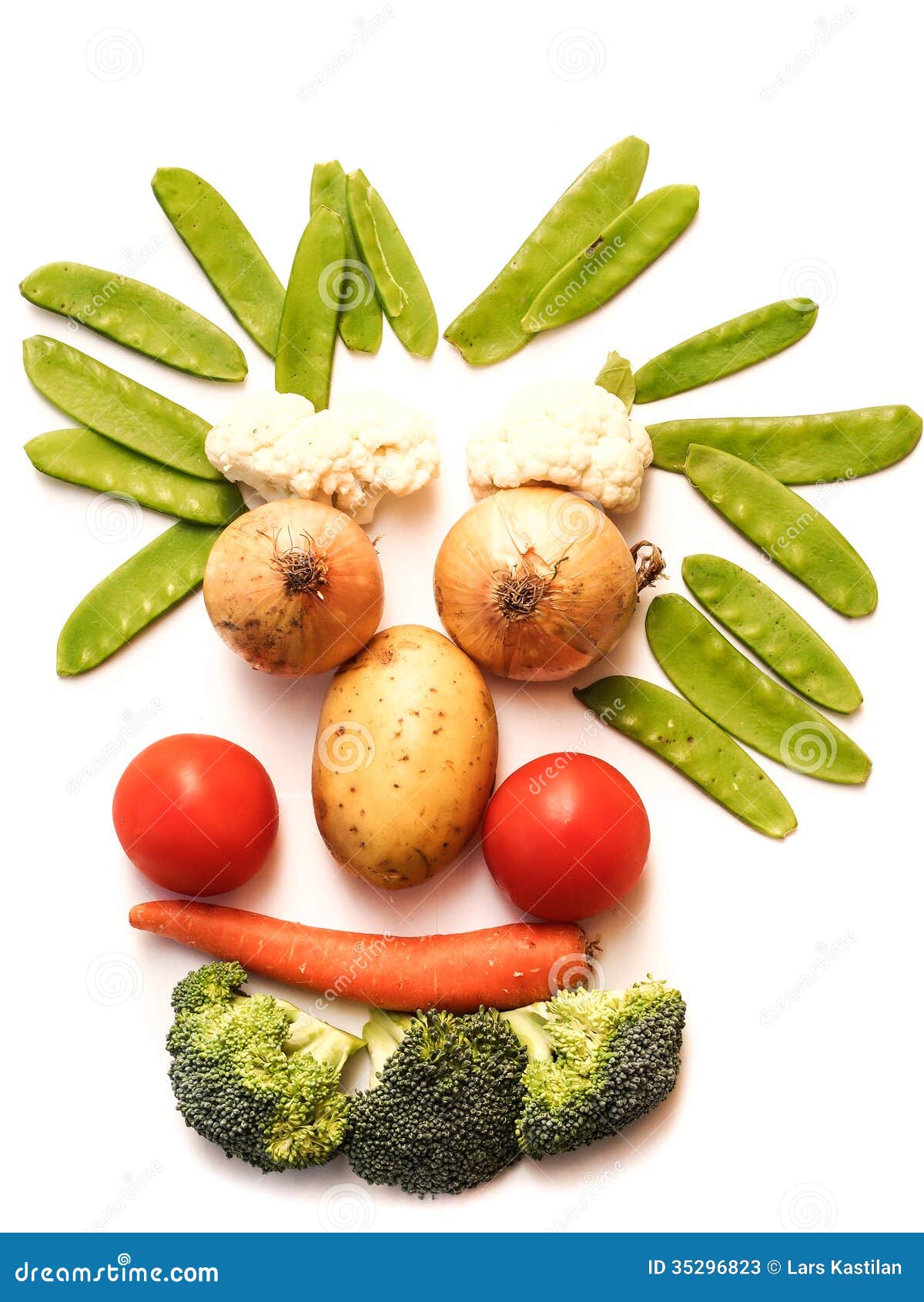 Vegetable Face stock image. Image of white, cauliflower - 35296823