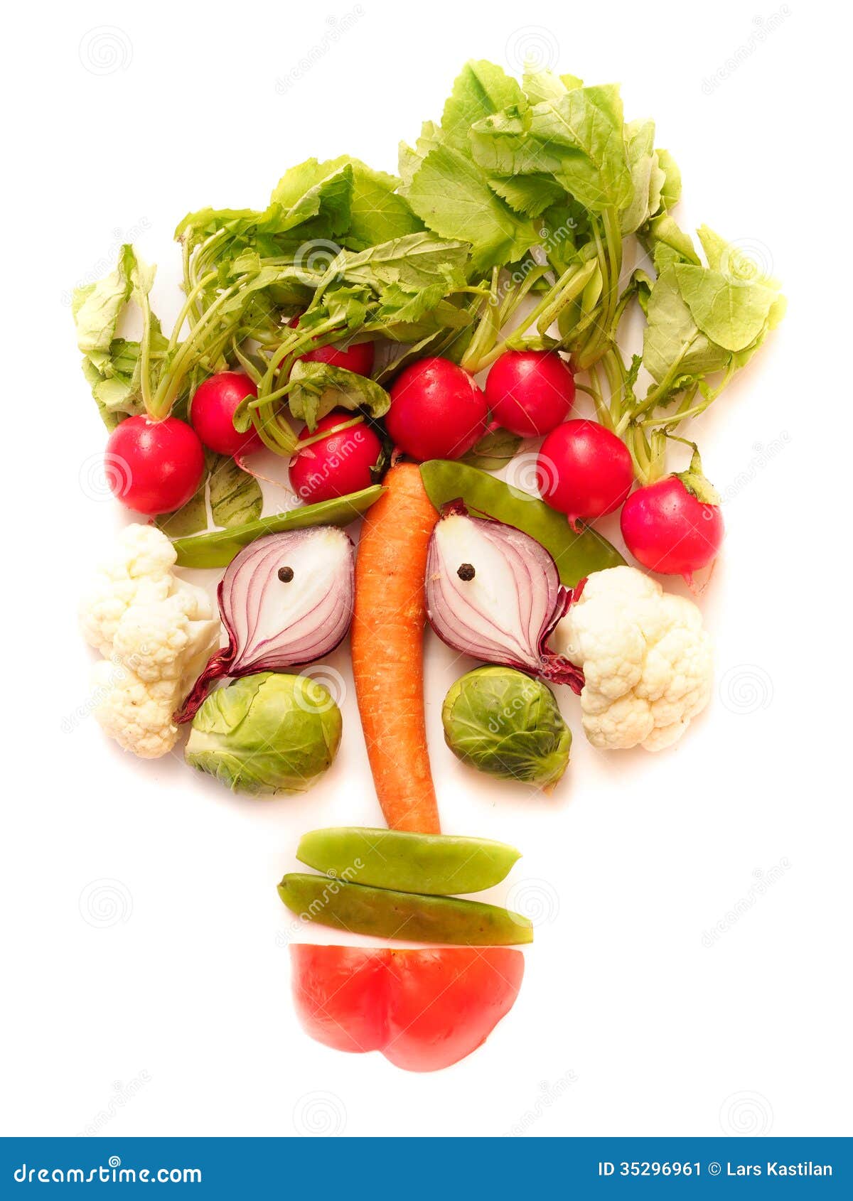 Vegetable Face stock image. Image of hair, food, broccoli - 35296961