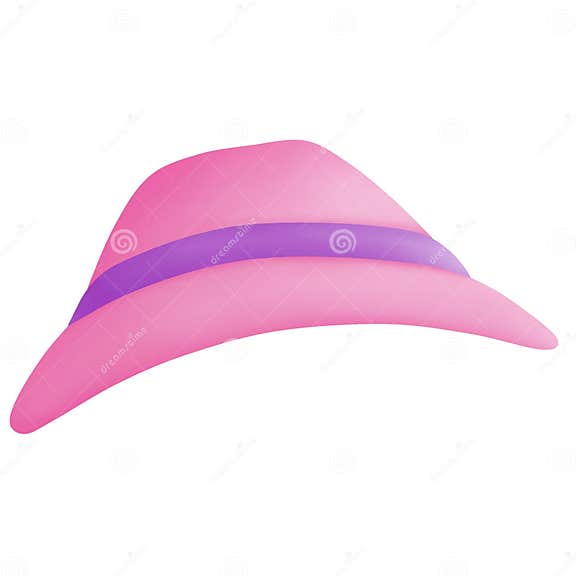 Cartoon drawing pink hat stock illustration. Illustration of vintage ...