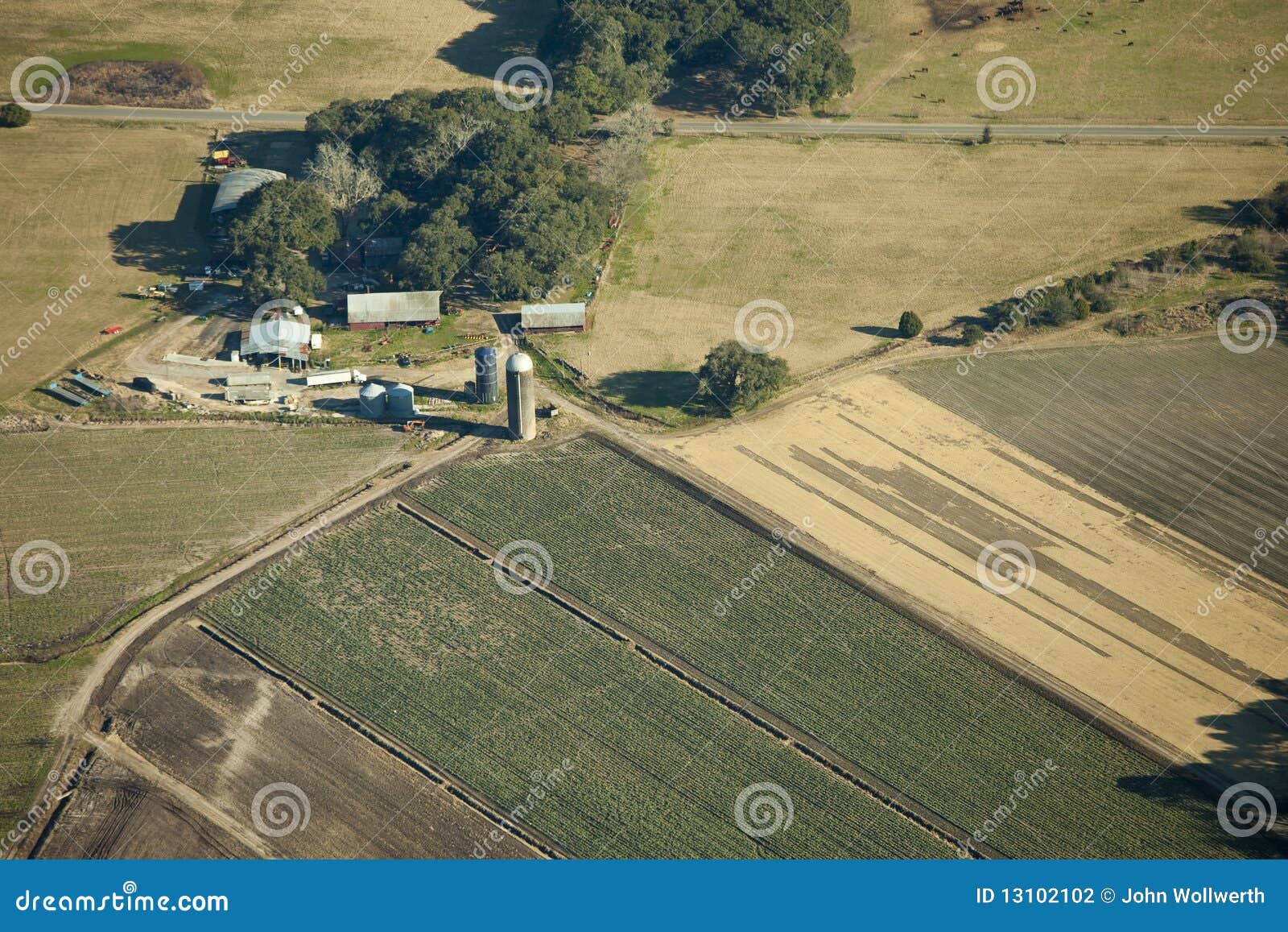 Vegetable Farm, Aerial View Stock Photo - Image of flying, farm: 13102102