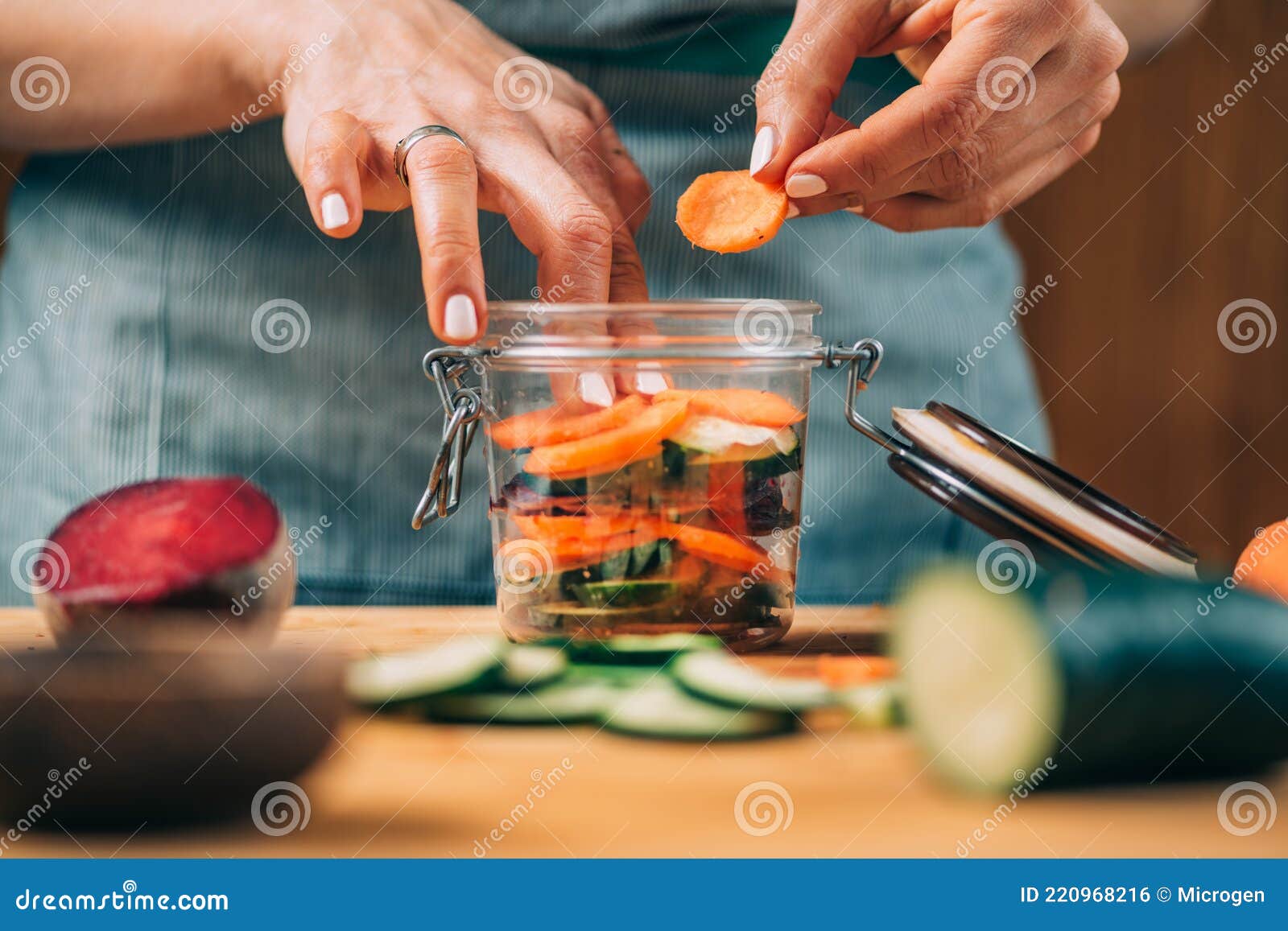 Vegetable Fermentation Process Stock Photo - Image of immune, fermented ...