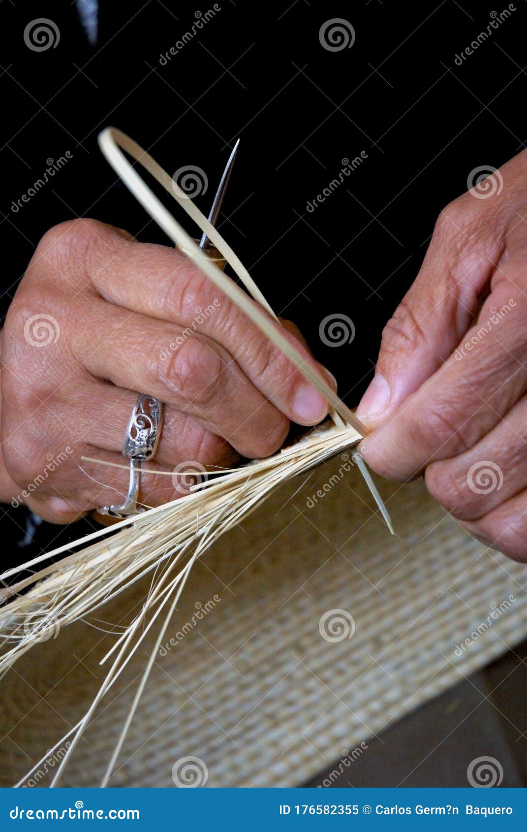 Vegetable Fiber Artisan Fabric Stock Image - Image of conditioning ...