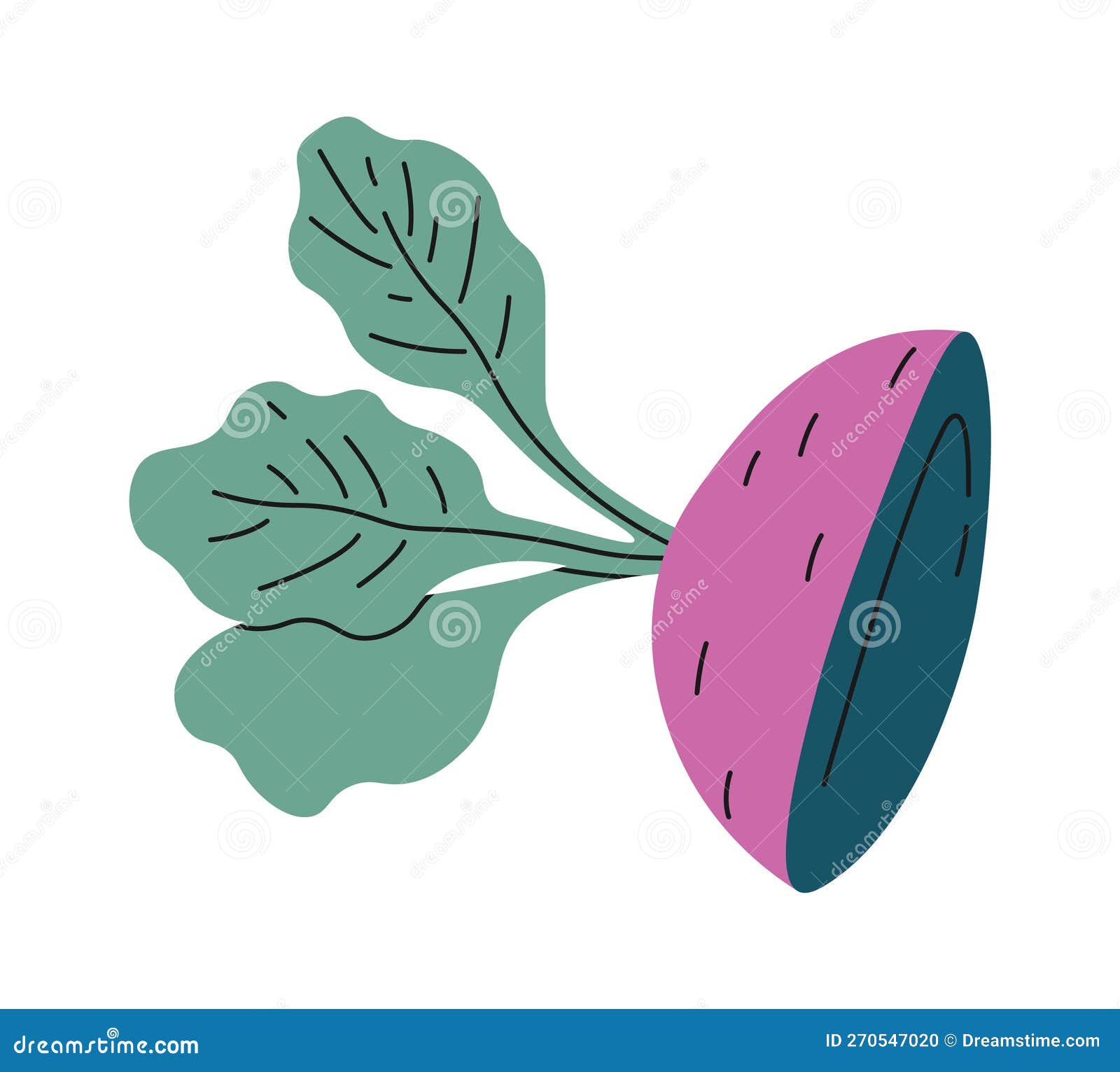 Vegetable Food Waste Flat Icon Sorted Organic Garbage Stock Vector ...