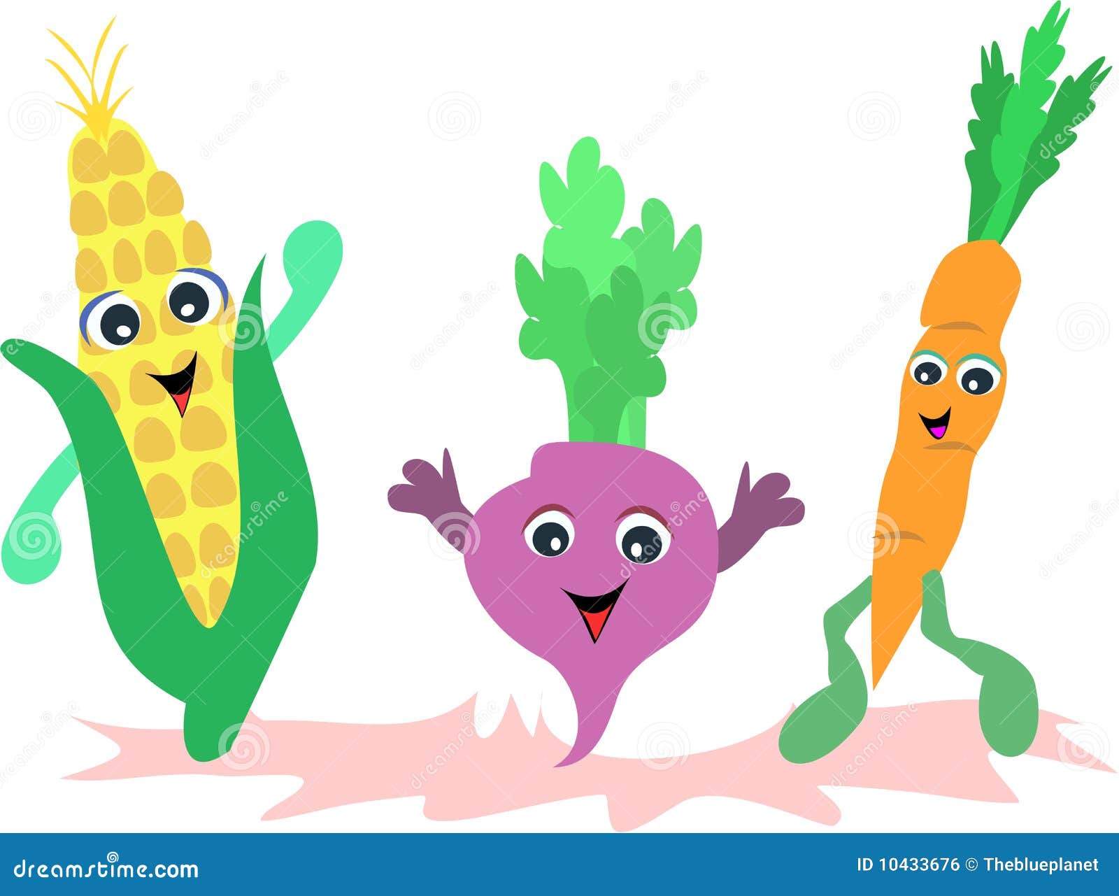 Vegetable Friends stock vector. Illustration of clip - 10433676