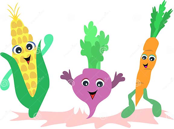 Vegetable Friends stock vector. Illustration of clip - 10433676