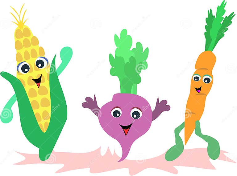 Vegetable Friends stock vector. Illustration of clip - 10433676