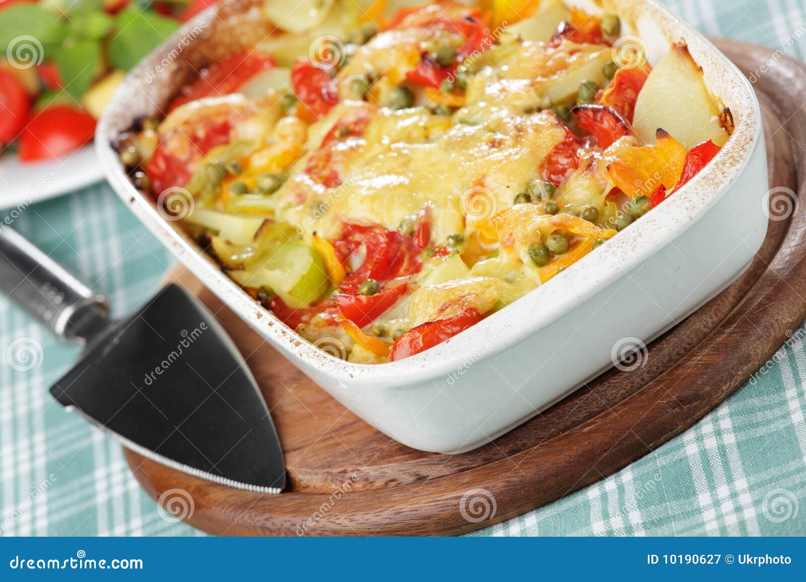 Vegetable gratin stock image. Image of tomatoes, dinner - 10190627