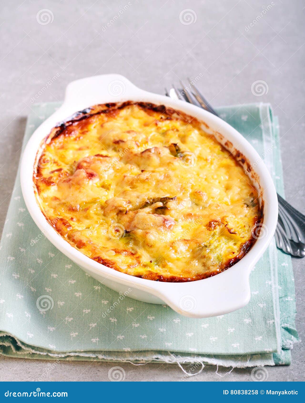 Vegetable and ham bake stock photo. Image of appetizer - 80838258