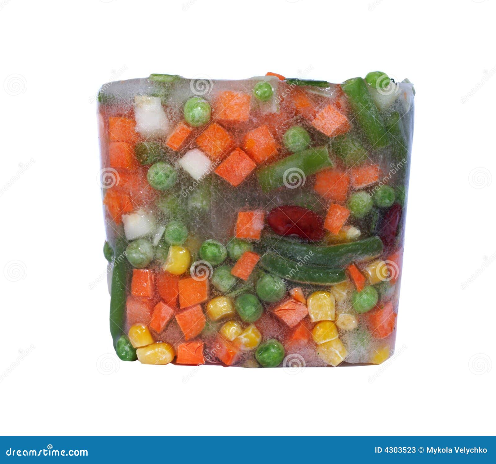 Vegetable in ice stock image. Image of food, white, cold - 4303523