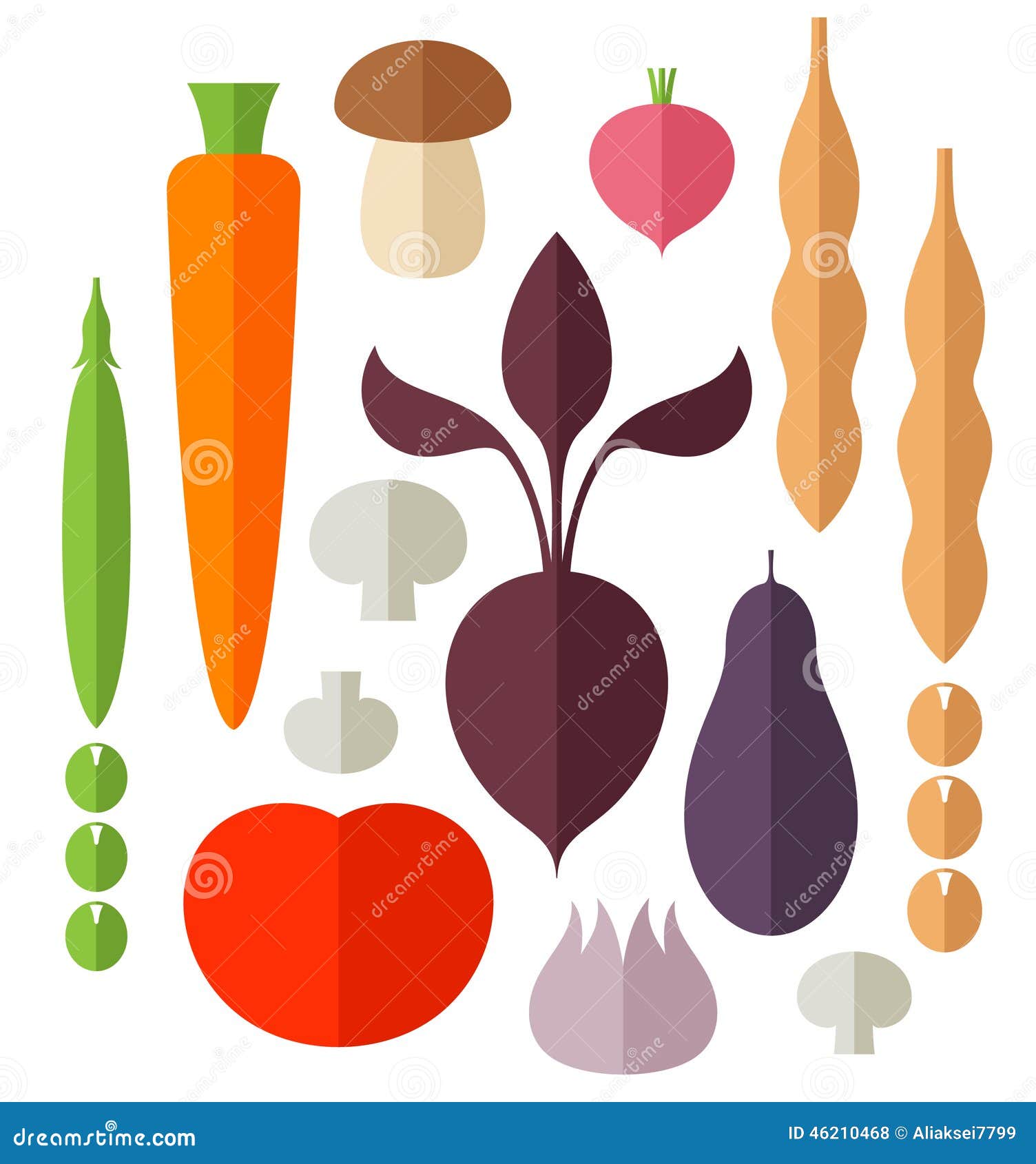 Vegetable Icon Set. The Image Of Vegetables Symbol Cartoon Vector ...