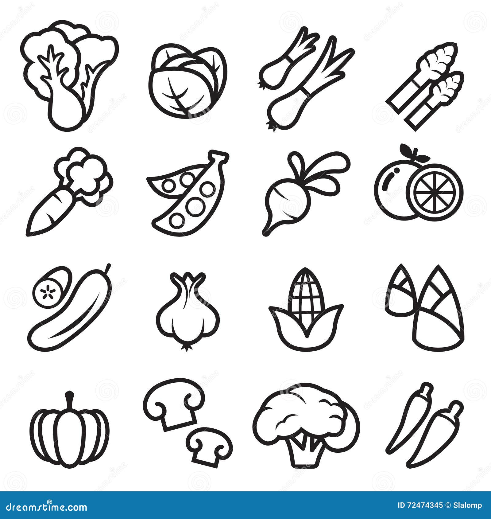 Vegetable icon stock illustration. Illustration of mushroom - 72474345