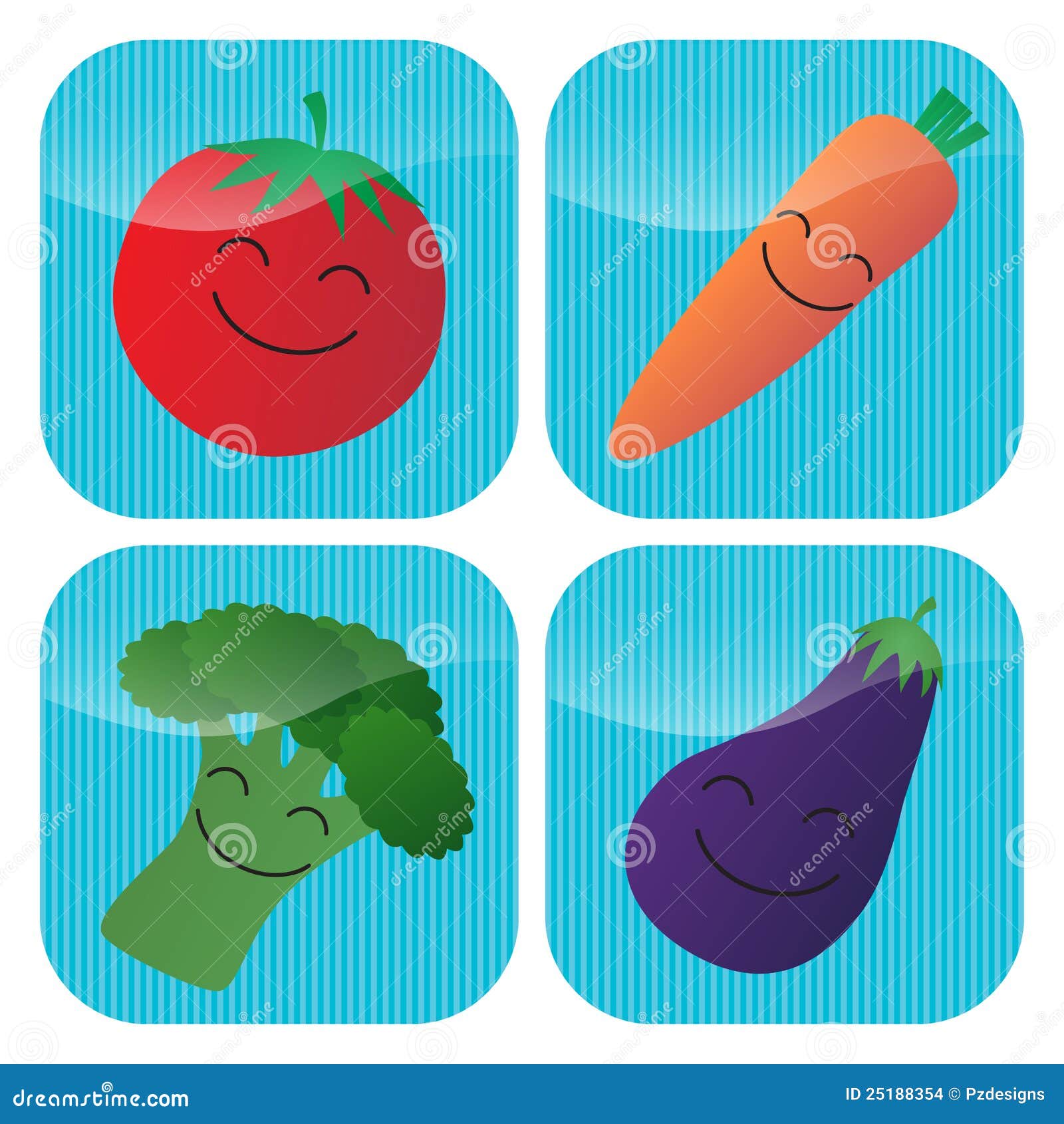 Vegetable Icons stock vector. Illustration of style, food - 25188354