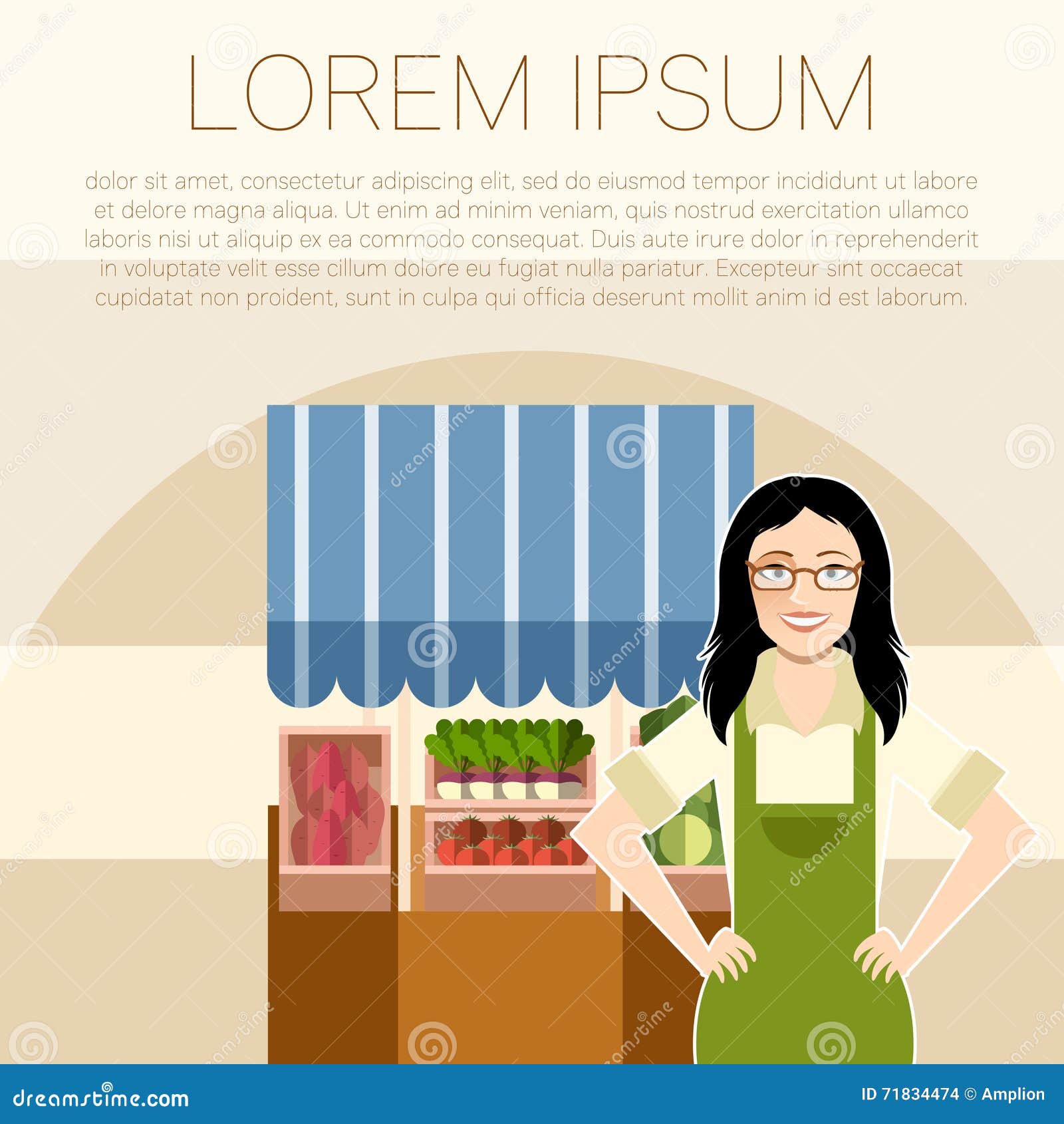 Vegetable market banner stock vector. Illustration of banner - 71834474