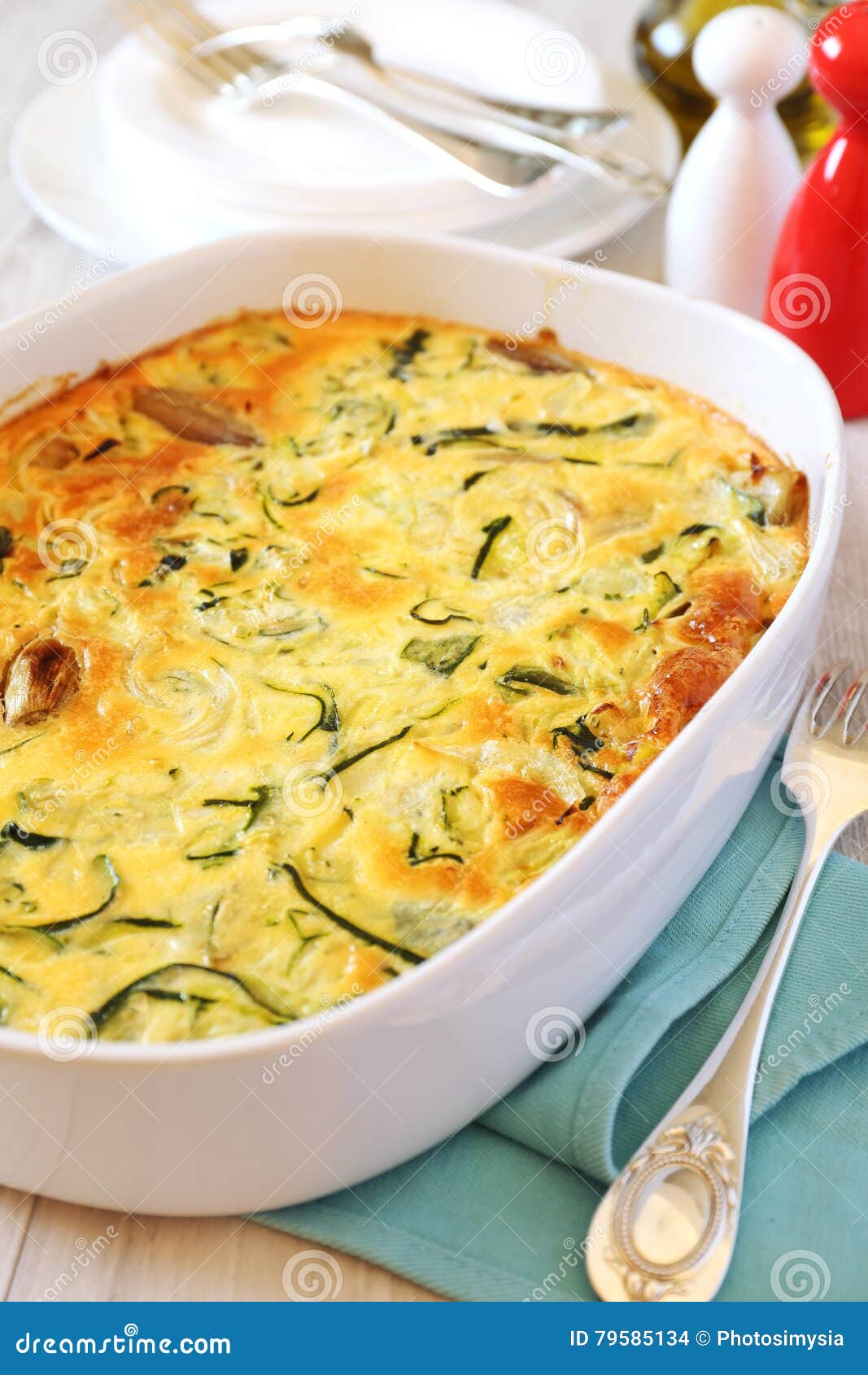 Vegetable Marrow Squash Casserole with Cheese and Shallot Stock Photo ...