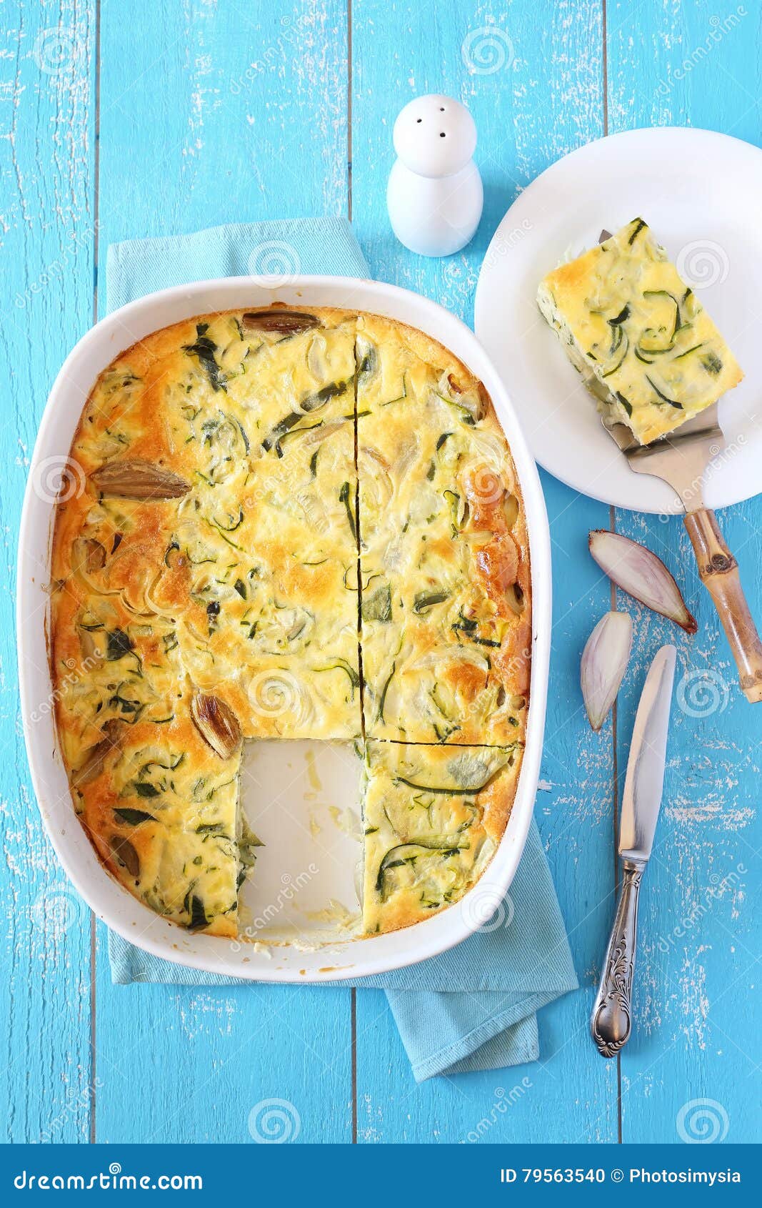 Vegetable Marrow Squash Gratin with Cheese and Shallot Stock Photo ...