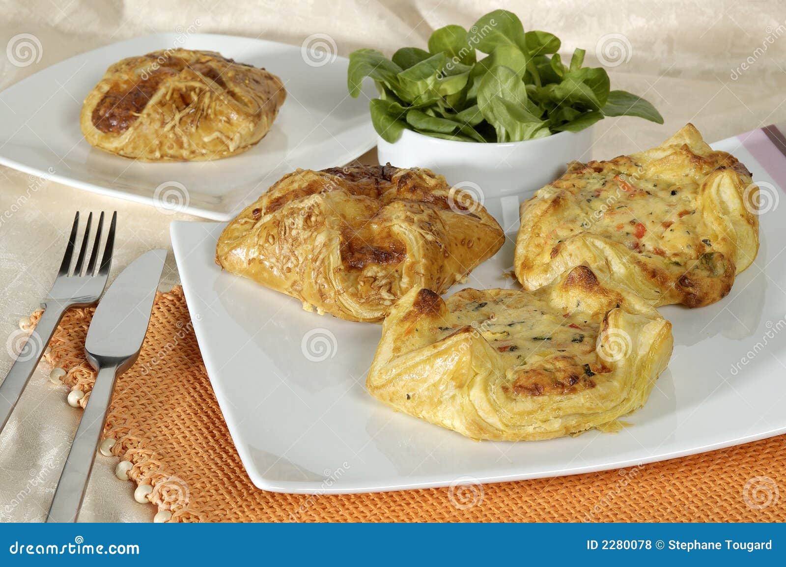 Vegetable and Meat Tarts stock photo. Image of folded - 2280078