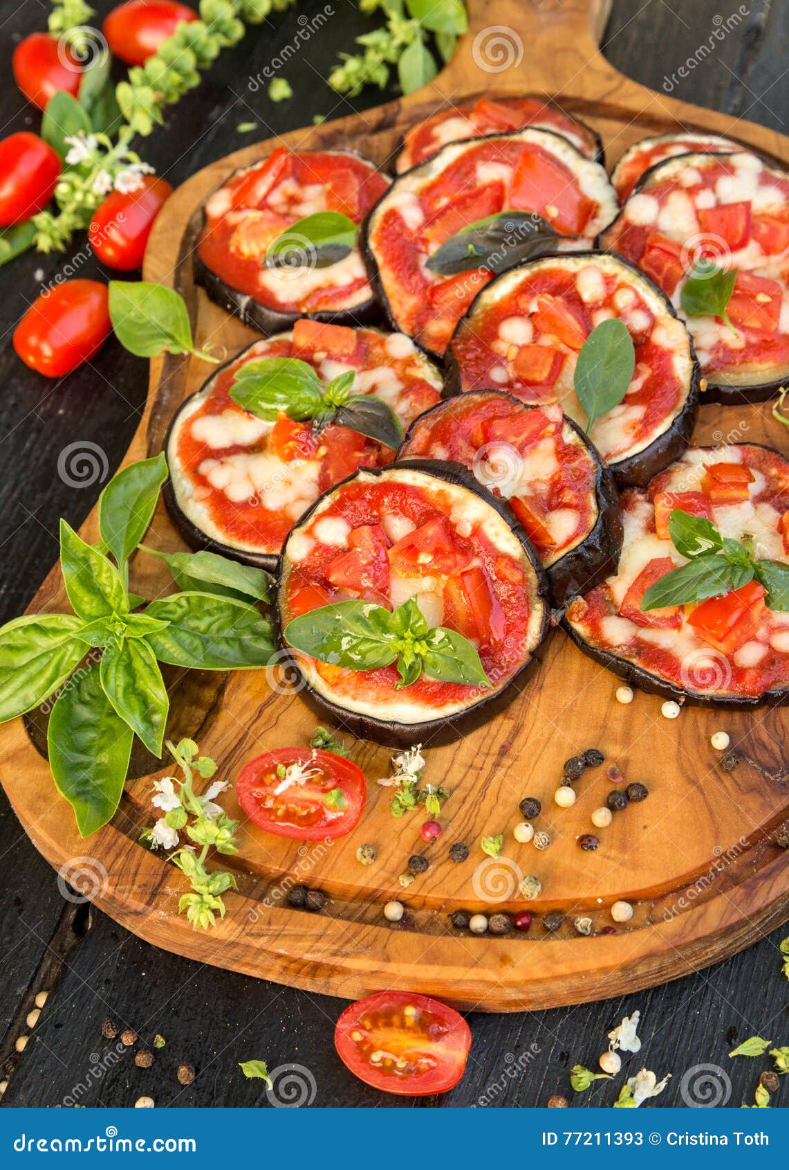 Vegetable mini pizza stock image. Image of vitamin, snack - 77211393