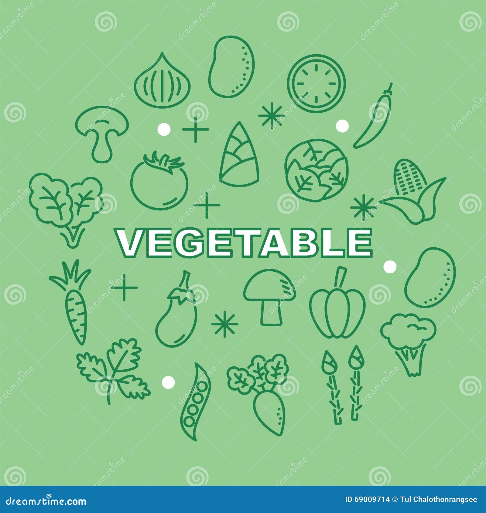 Vegetable Minimal Outline Icons Stock Vector - Illustration of eggplant ...