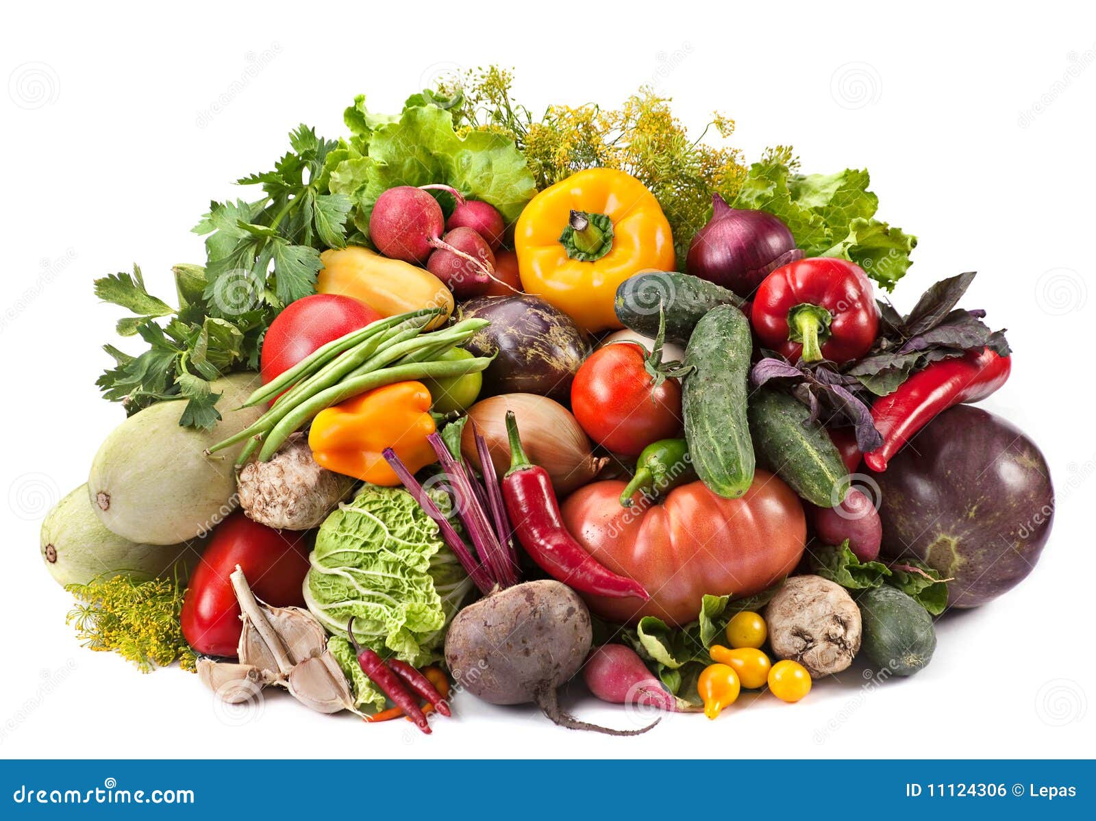 Vegetable Mix On White Royalty Free Stock Image - Image: 11124306