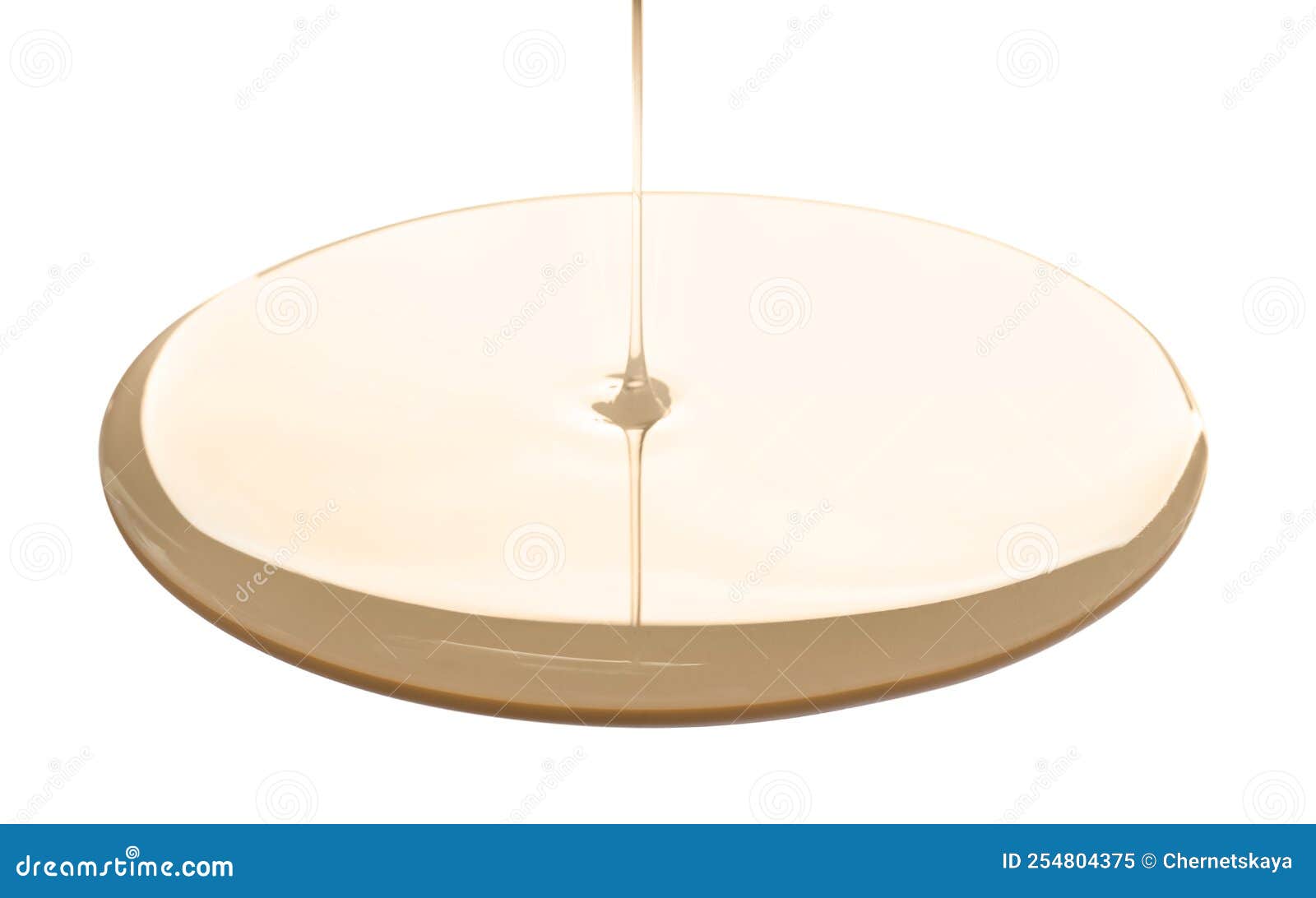 Vegetable Oil Pouring on Puddle Against White Background Stock Image ...