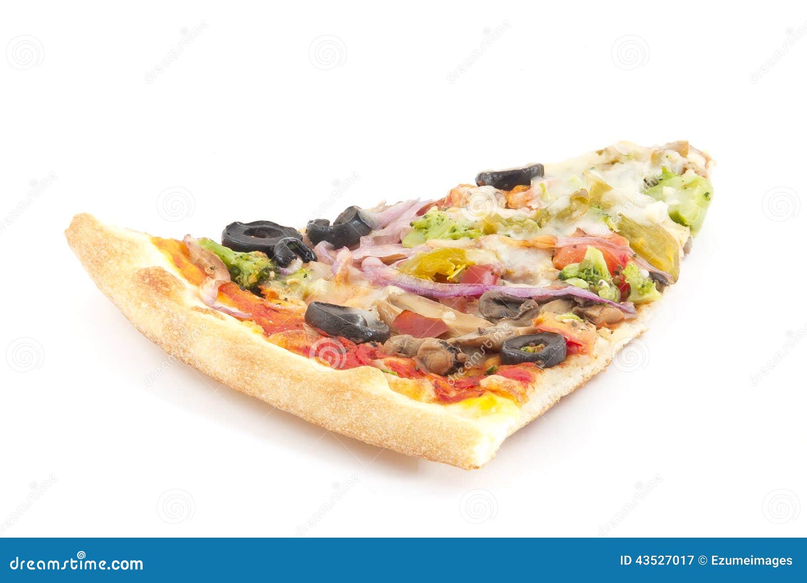 Vegetable Olive Pizza Slice Stock Image - Image of cheese, oily: 43527017