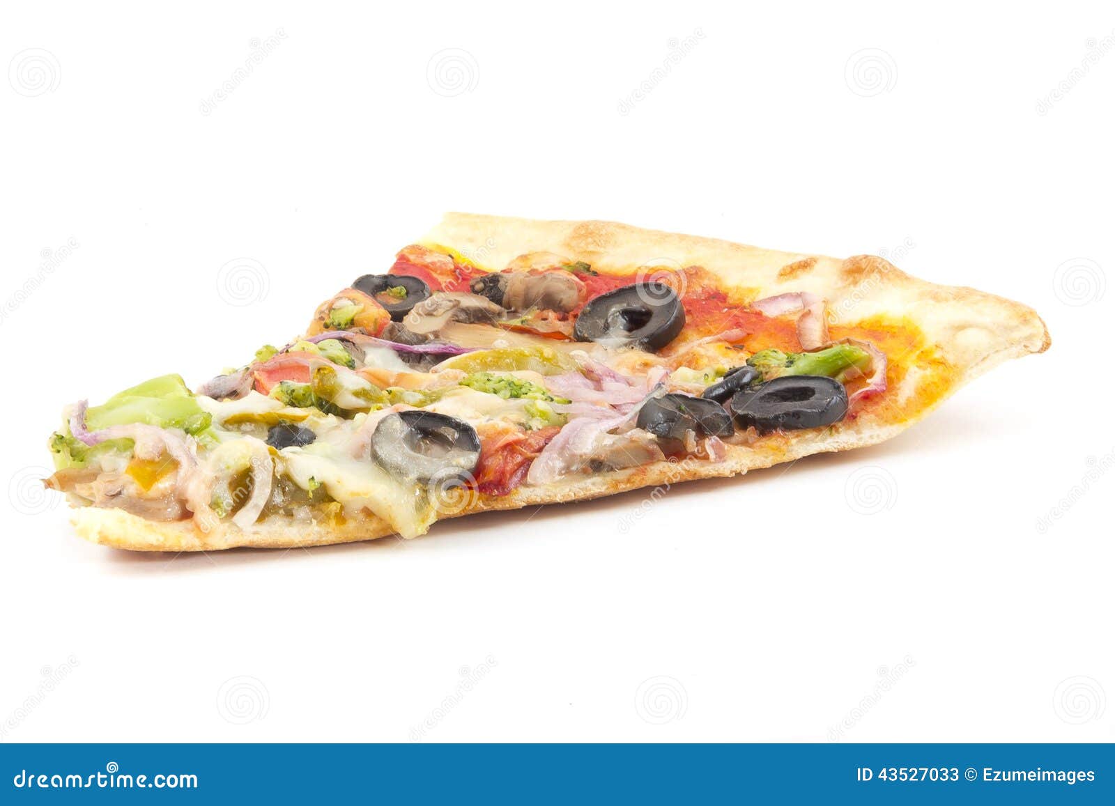 Vegetable Olive Pizza Slice Stock Image - Image of homemade, crust ...