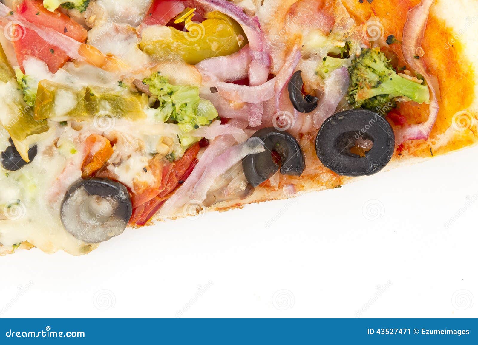 Vegetable Olive Pizza Slice Stock Image - Image of cuisine, olive: 43527471