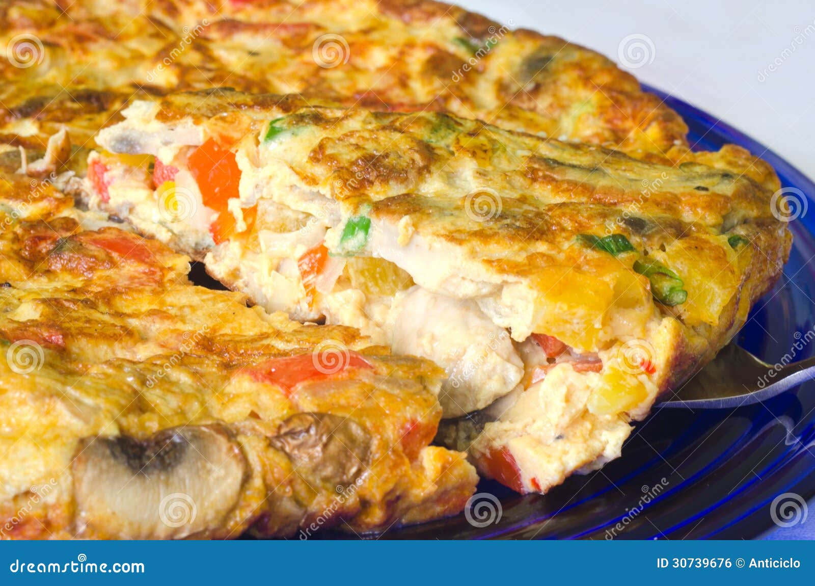 Vegetable omelette stock photo. Image of spanish, tortilla - 30739676