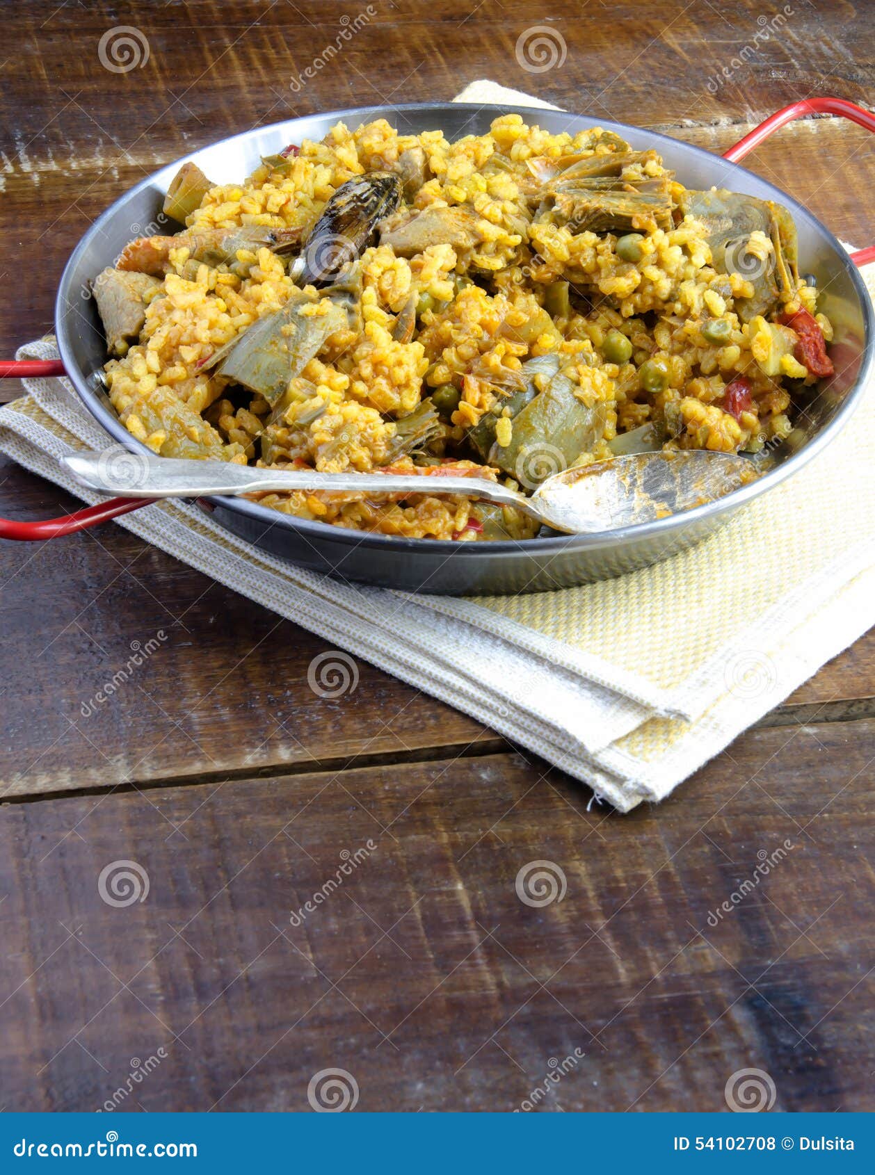 Vegetable paella stock photo. Image of rice, lunch, appetizer - 54102708