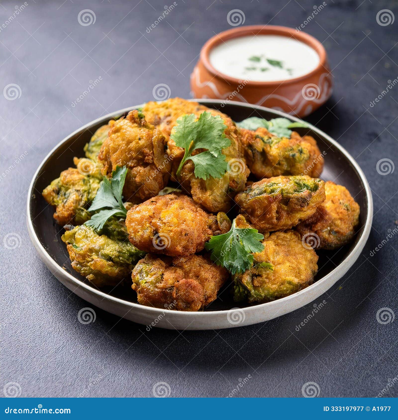 Vegetable Pakora, Indian Food AI Generated Stock Photo | CartoonDealer ...