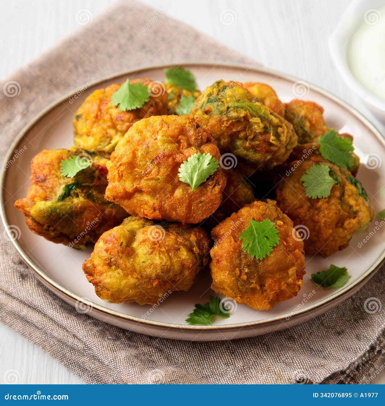 Vegetable Pakora, AI Generated Stock Illustration - Illustration of ...