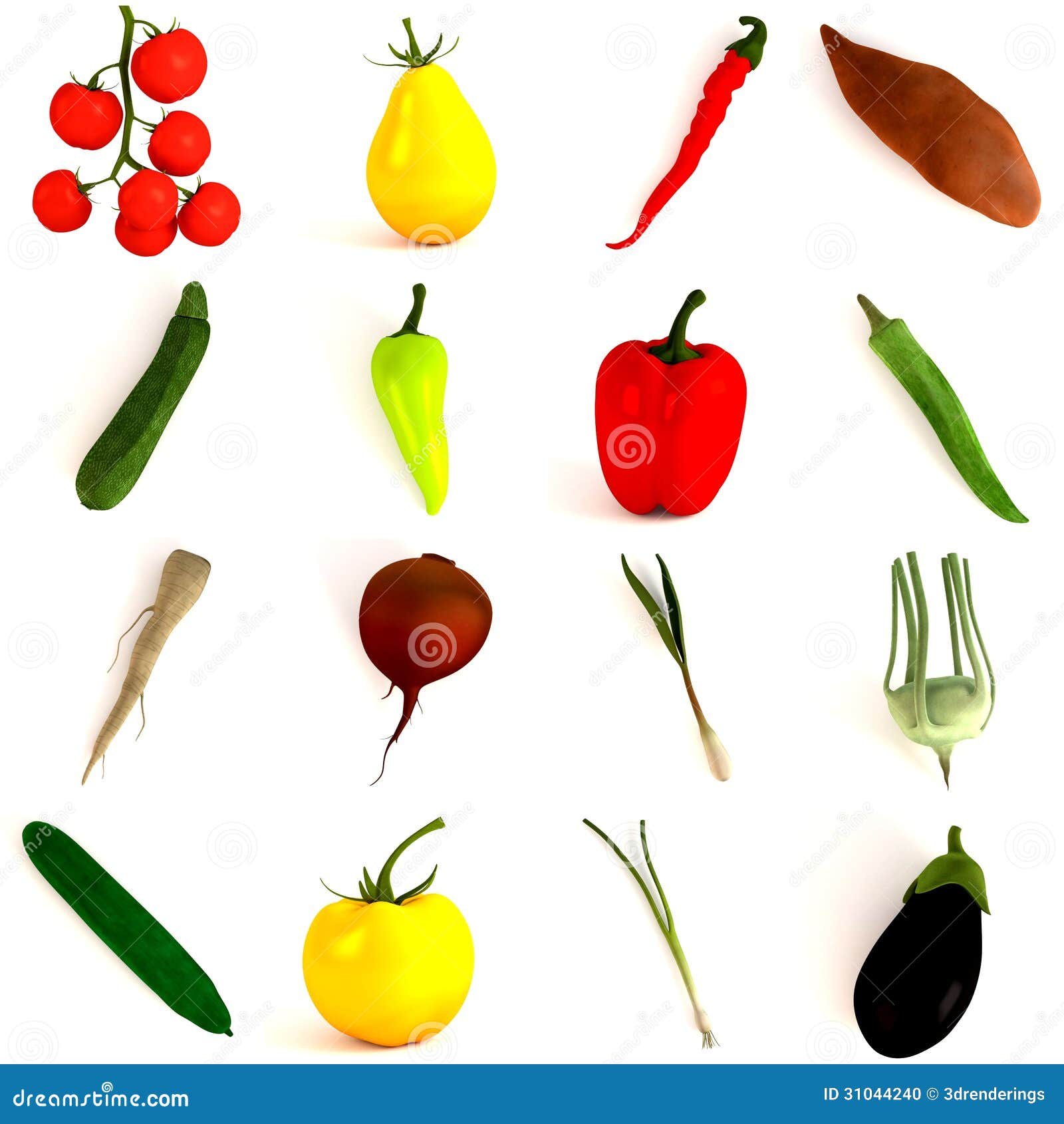 16 vegetable pieces stock illustration. Illustration of sweet - 31044240