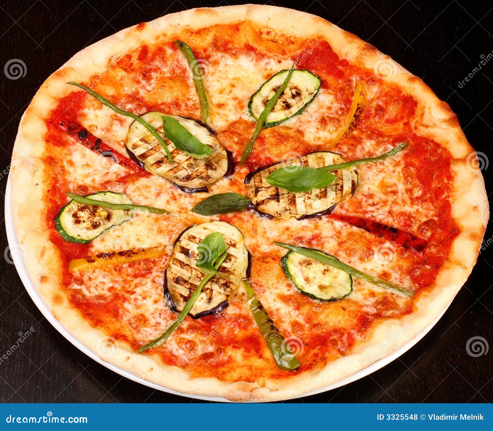 Vegetable pizza stock photo. Image of oregano, grilled - 3325548