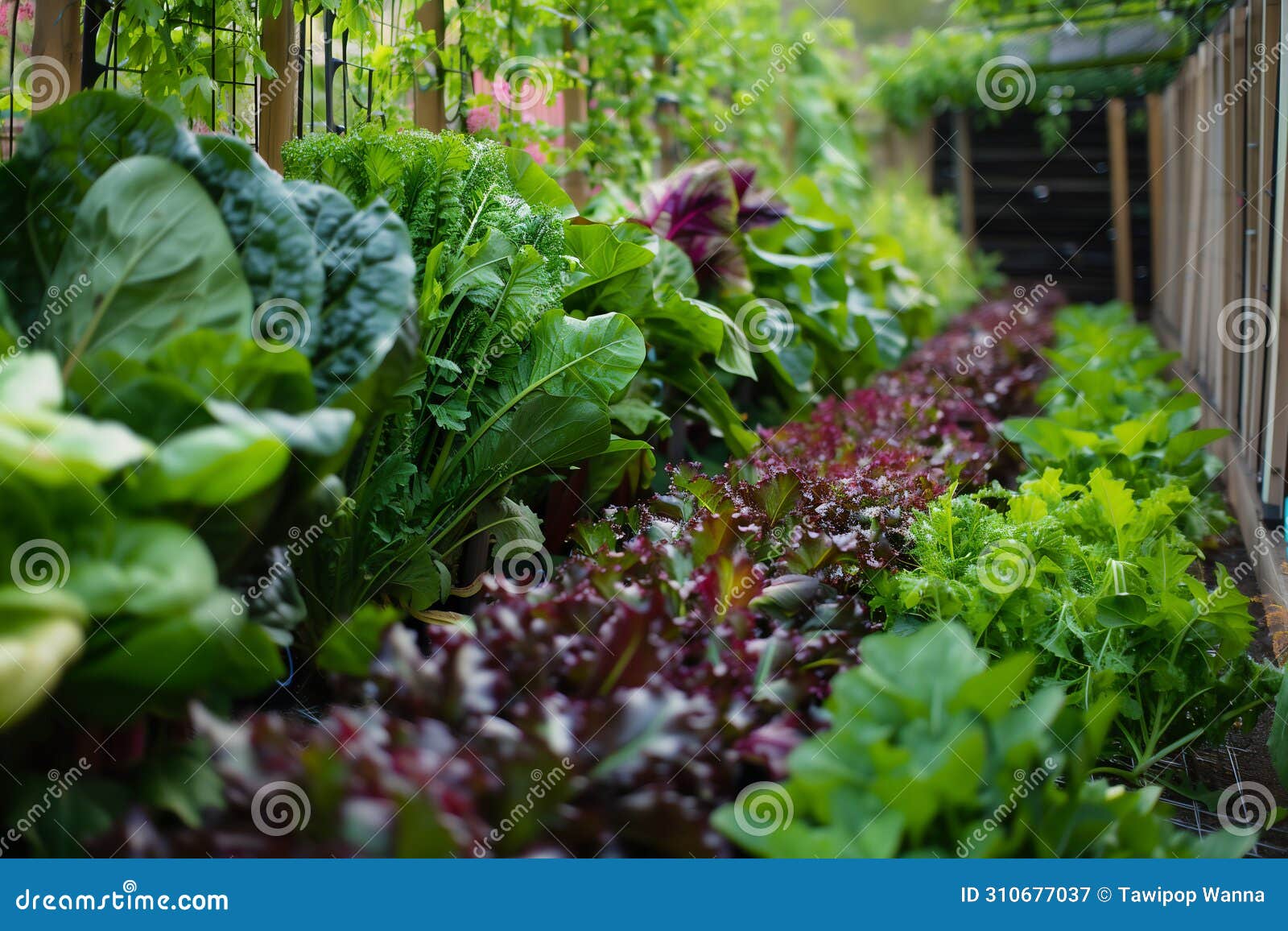 Vegetable Garden Plot. Generative AI Stock Illustration - Illustration ...