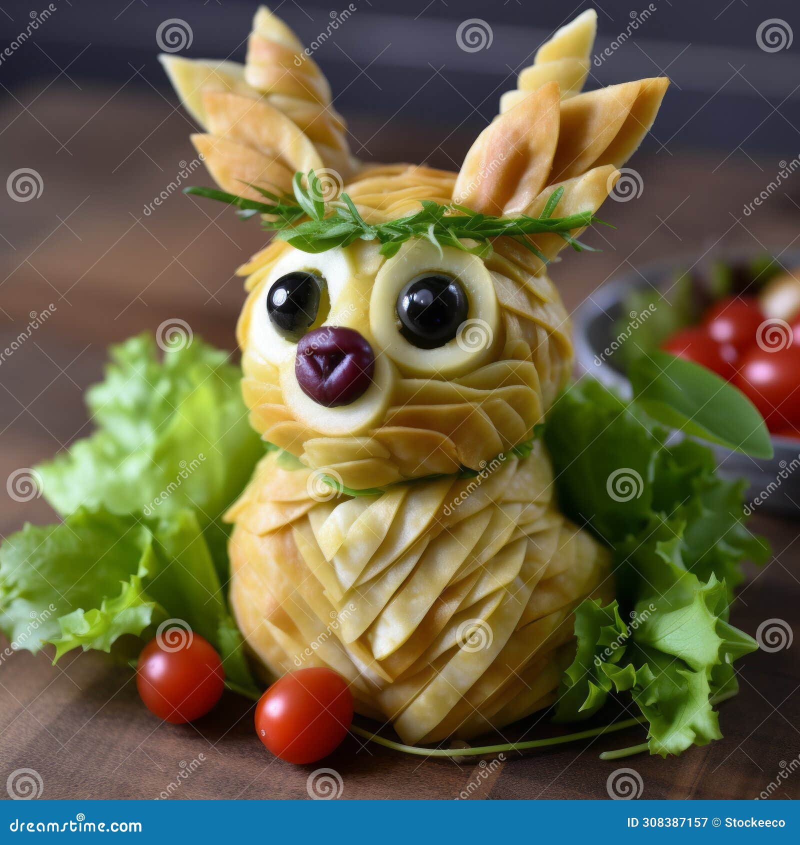 Vegetable Rabbit Salad Pastry: a Pop Art Pastiche in Lettuce and ...