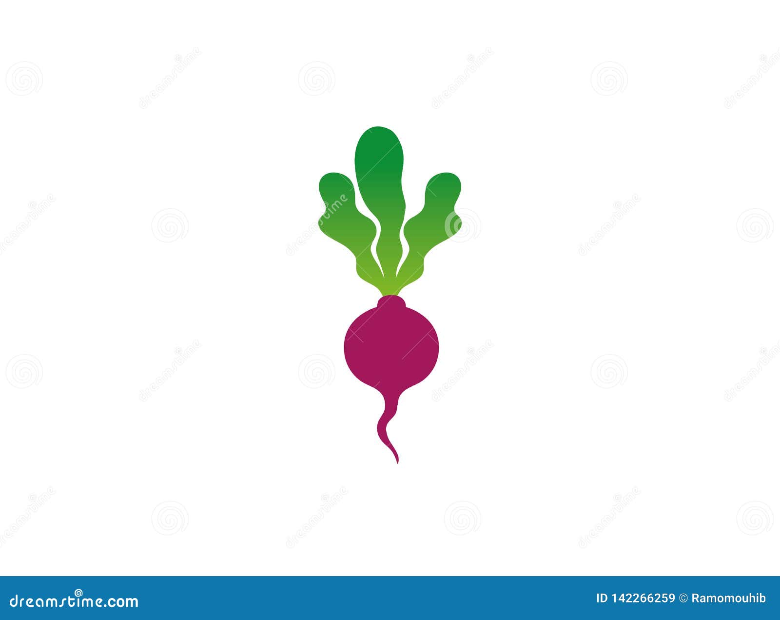 Vegetable Radishand Rettich Logo Design Stock Illustration ...
