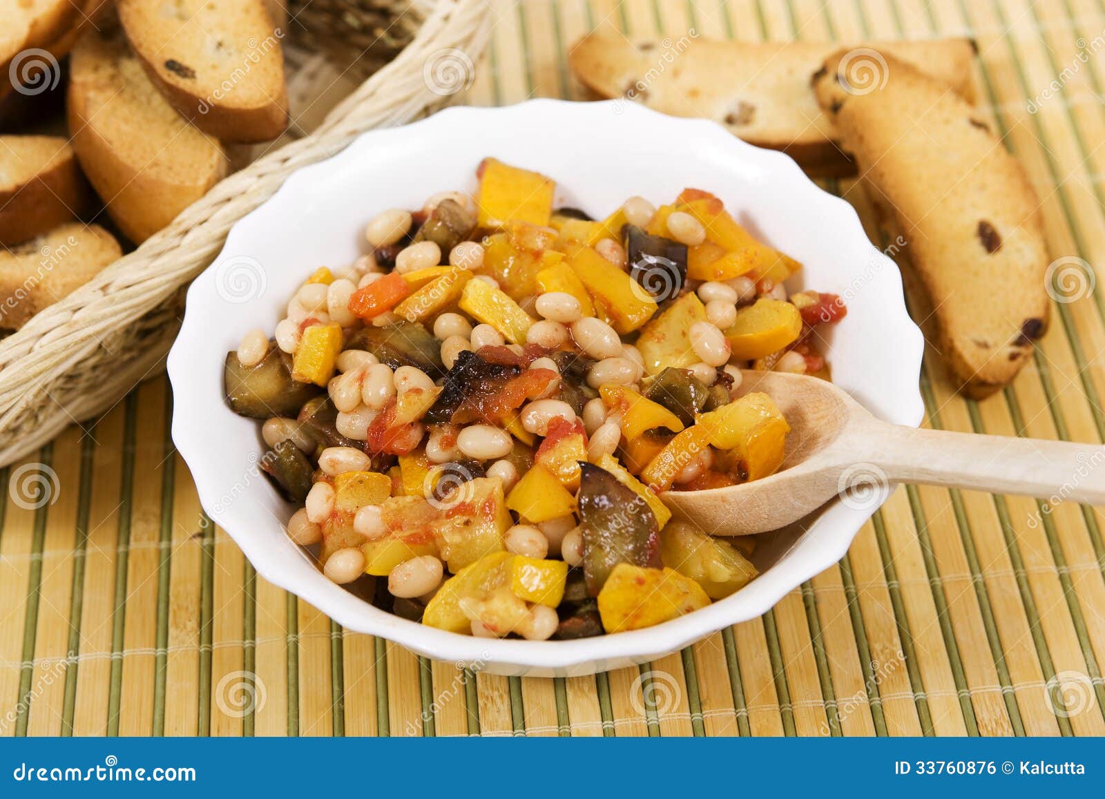 Vegetable Ragout, Beans with Vegetables Stock Photo - Image of ...