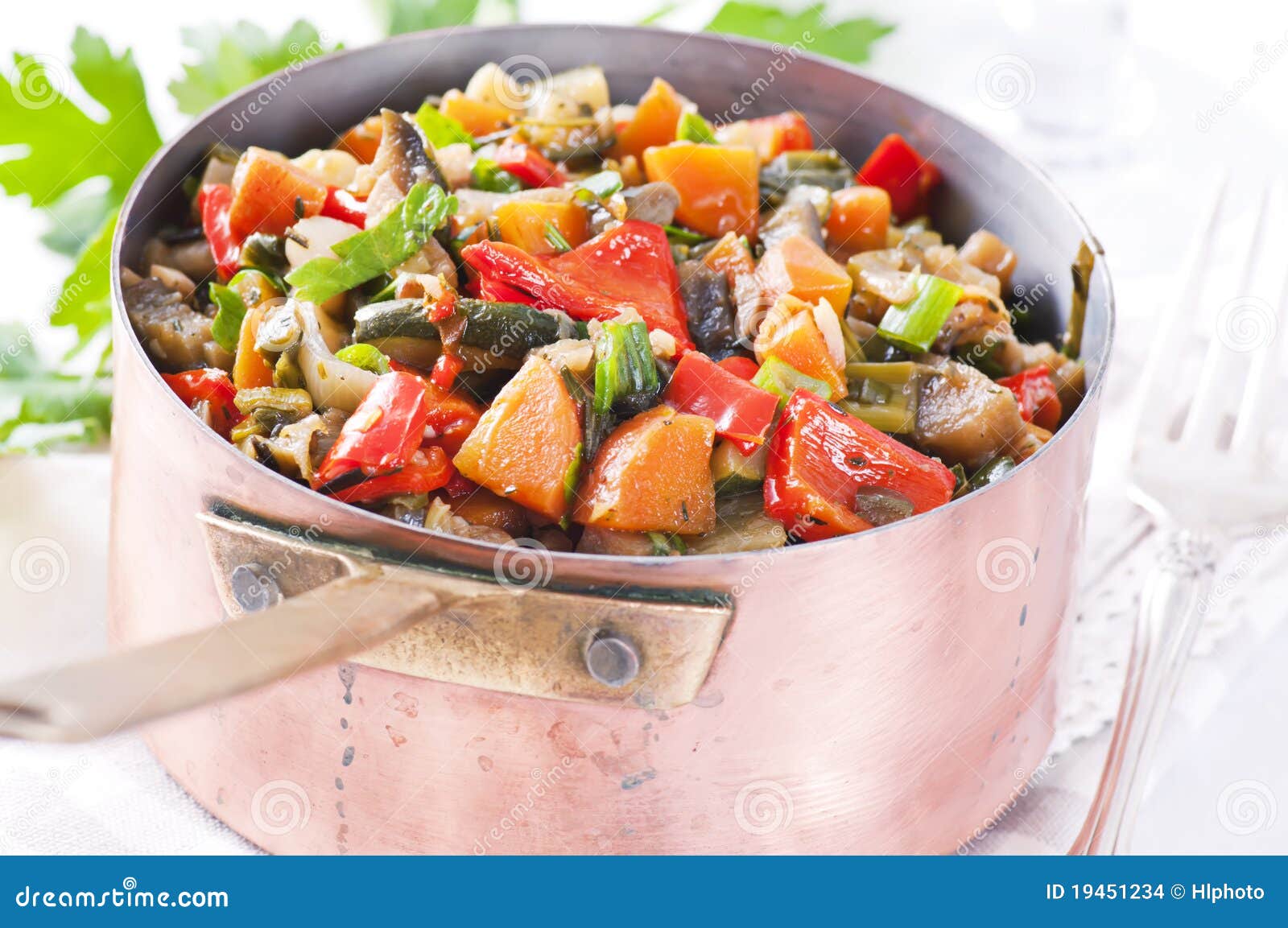 Vegetable Ratatouille stock photo. Image of healthy, casserole - 19451234
