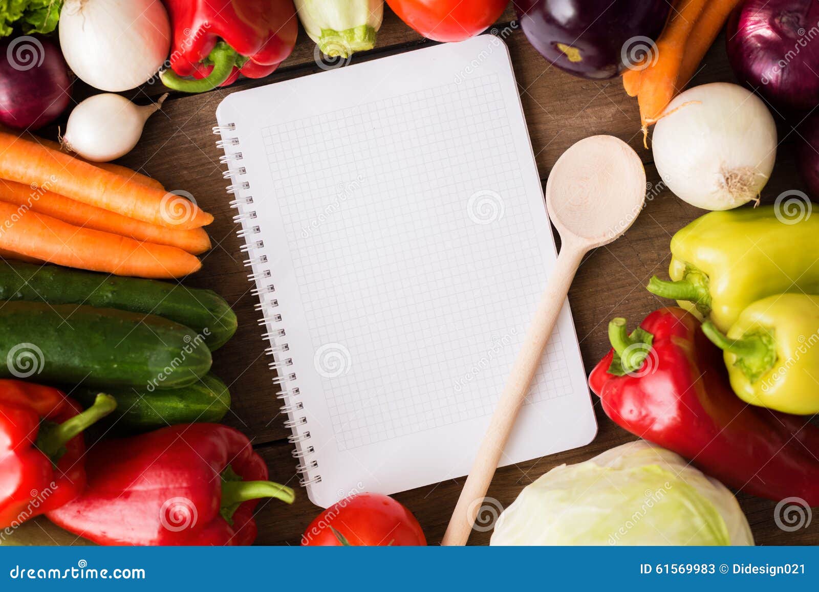 Vegetable Recipe Menu Notes Stock Image - Image of healthy, market ...