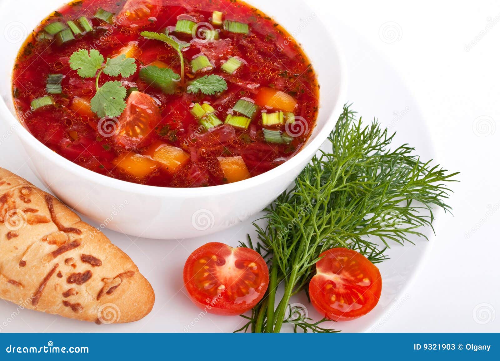 Vegetable red-beet soup stock image. Image of borsch, fennel - 9321903