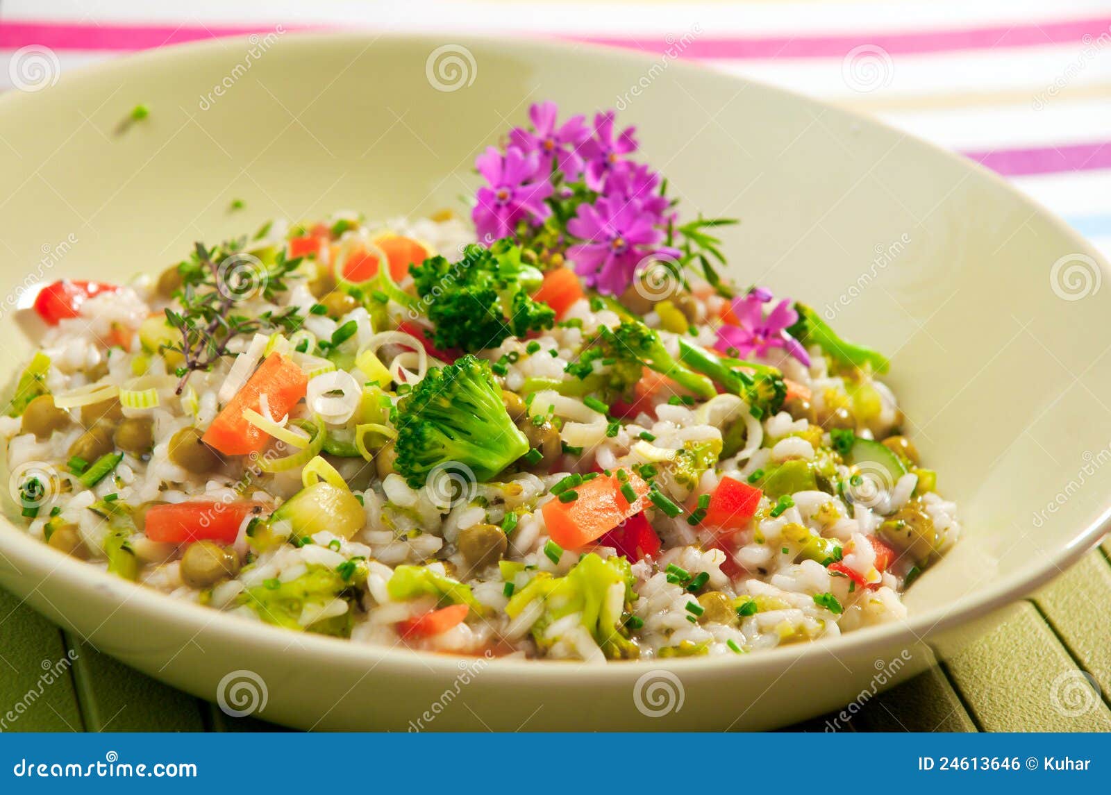 Vegetable Risotto stock photo. Image of horizontal, plate - 24613646